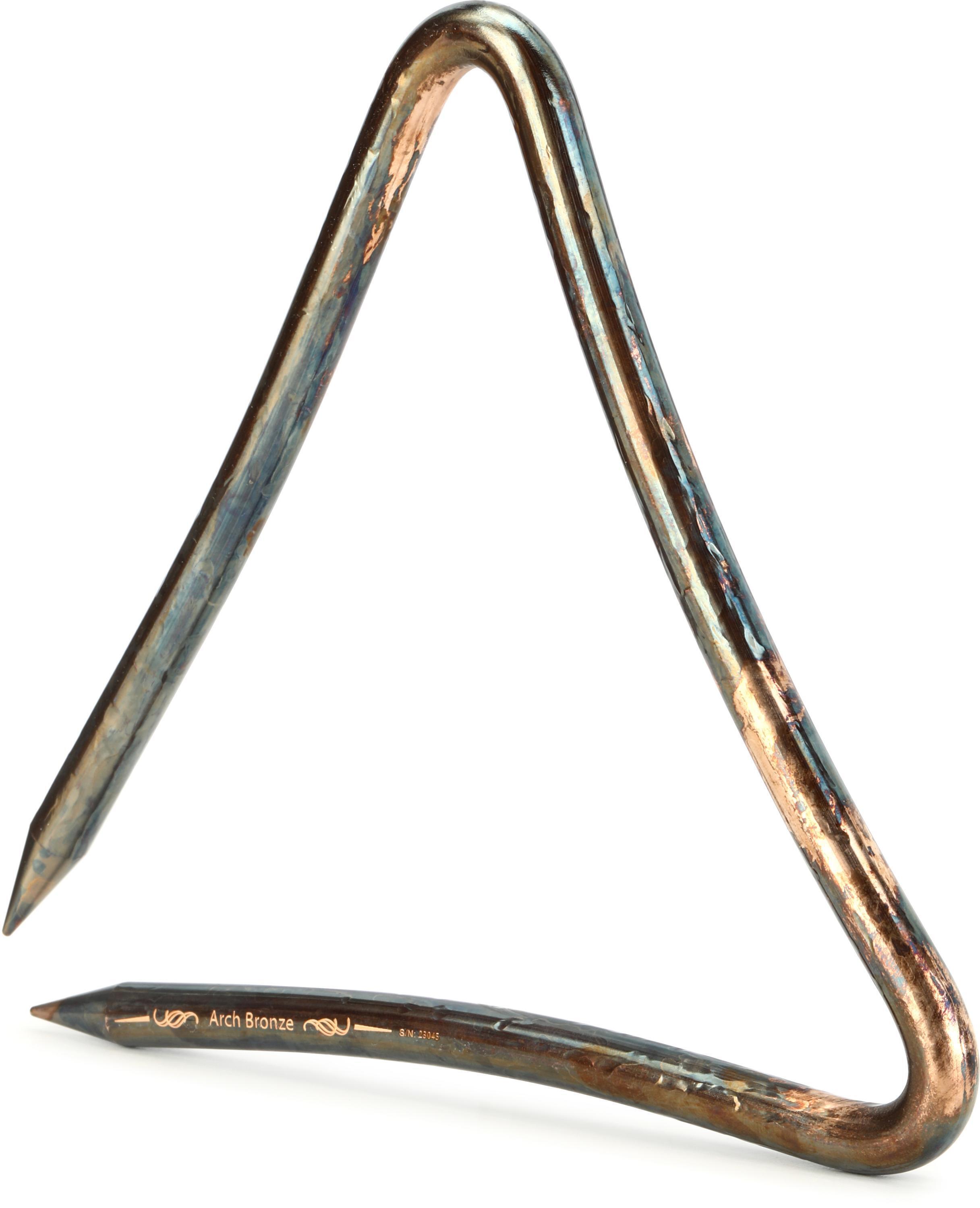 Black Swamp Percussion Arch Bronze Triangle - 6 inch, Bronze Patina ...