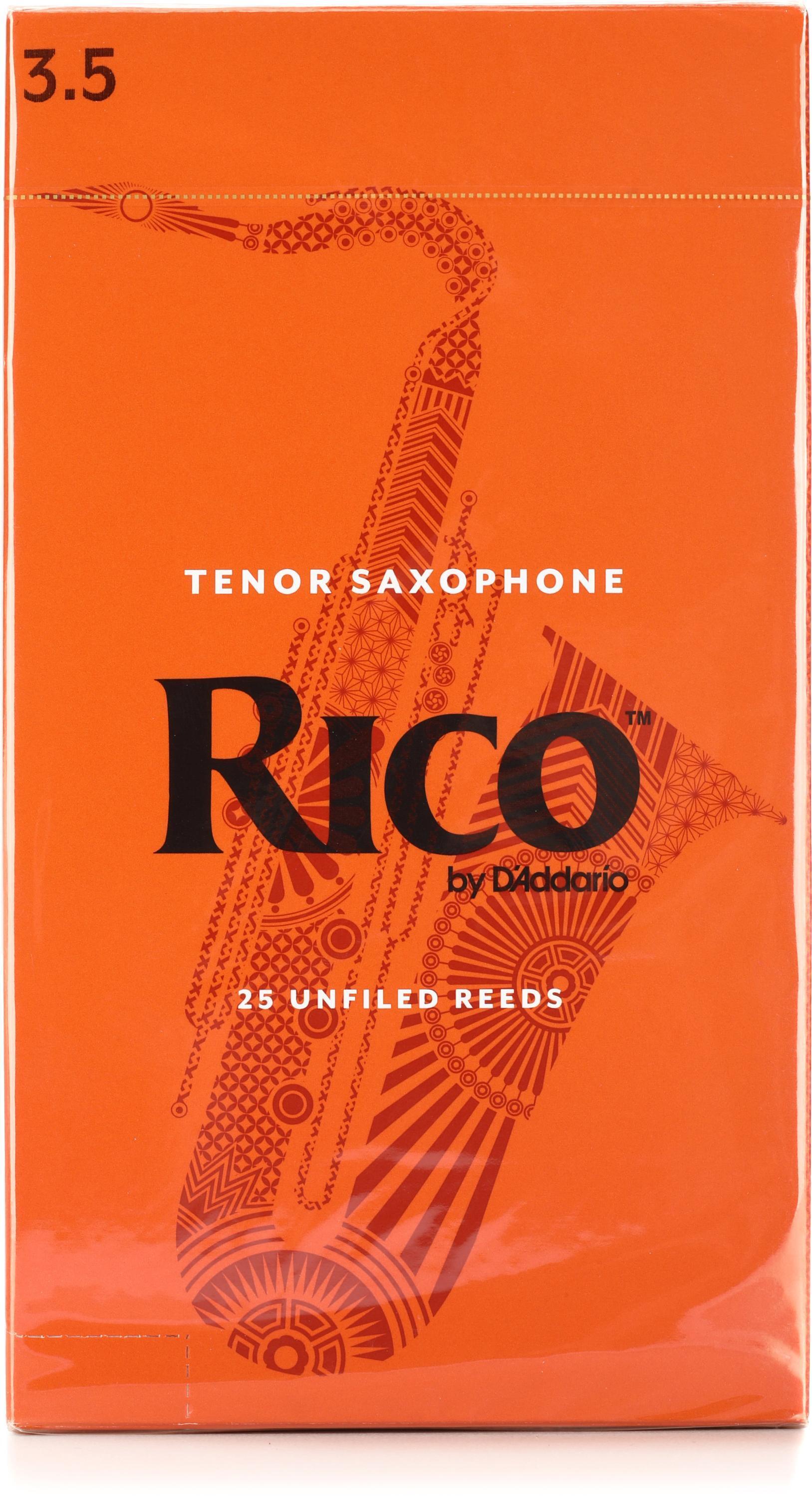D'Addario Rico Tenor Saxophone Reeds - 3.5 (25-pack) | Sweetwater