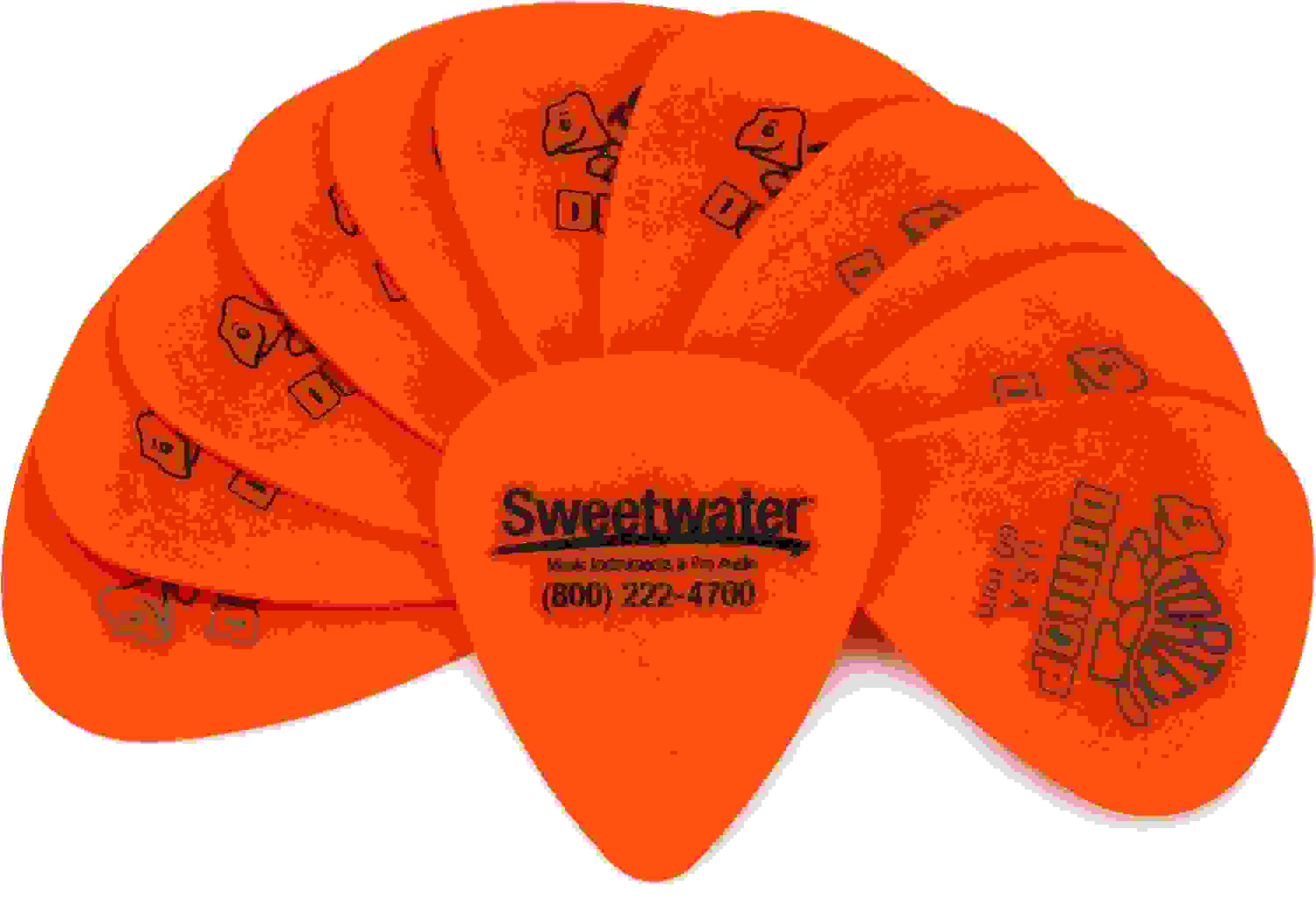 Dunlop Sweetwater Tortex Guitar Picks - .60mm Orange (12-pack ...