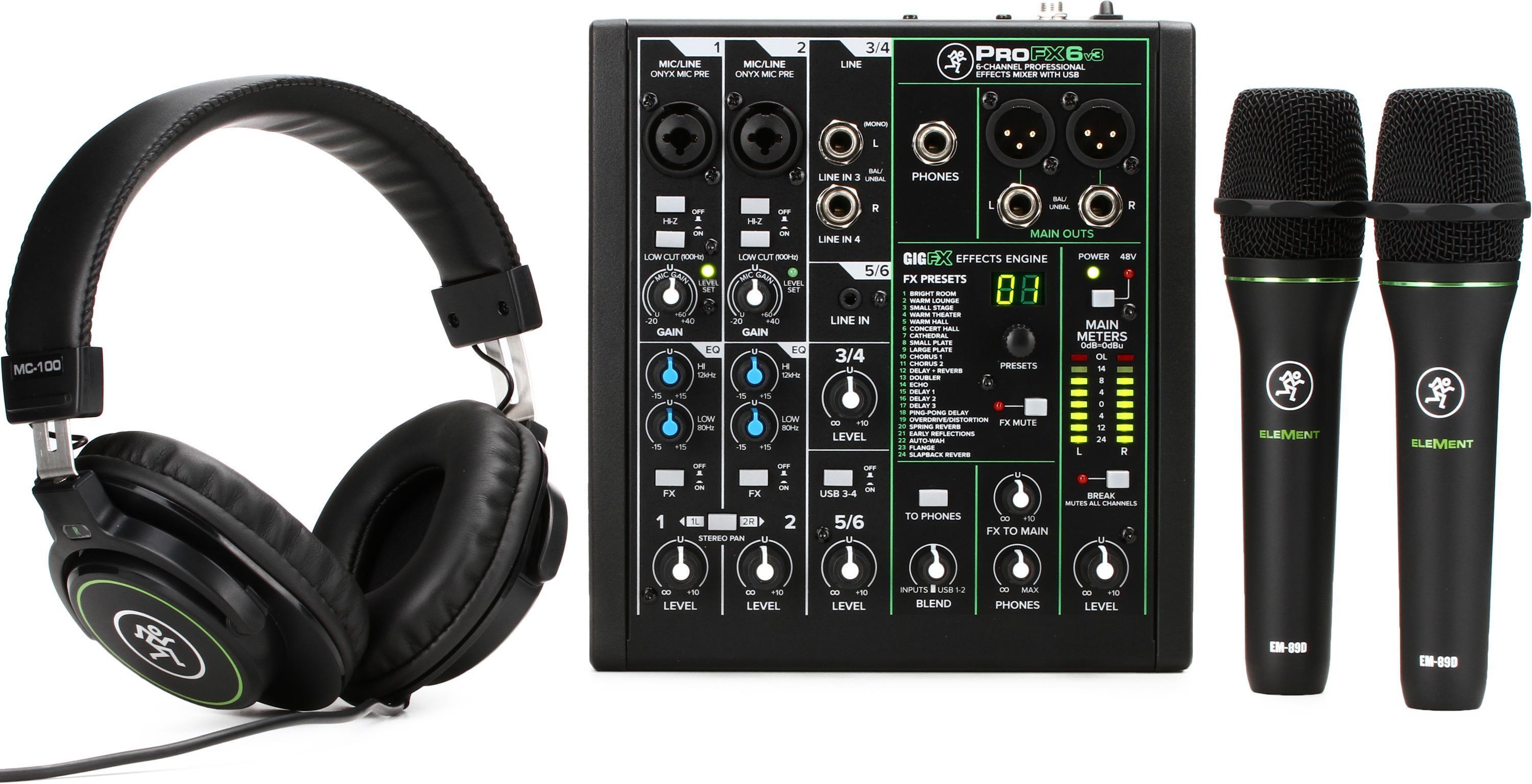 Mackie Performer Bundle with Mixer and Microphones | Sweetwater