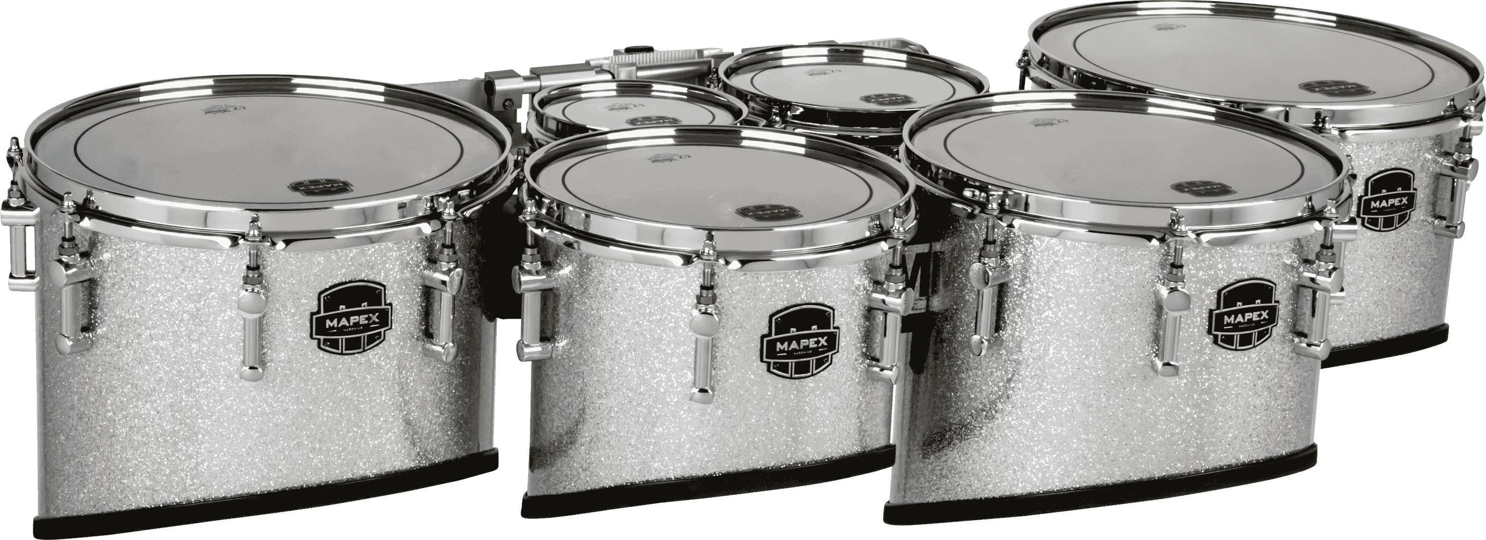 Mapex Quantum Mark II Classic Cut Marching Tenor Drum Sextet - 6/8/10 ...