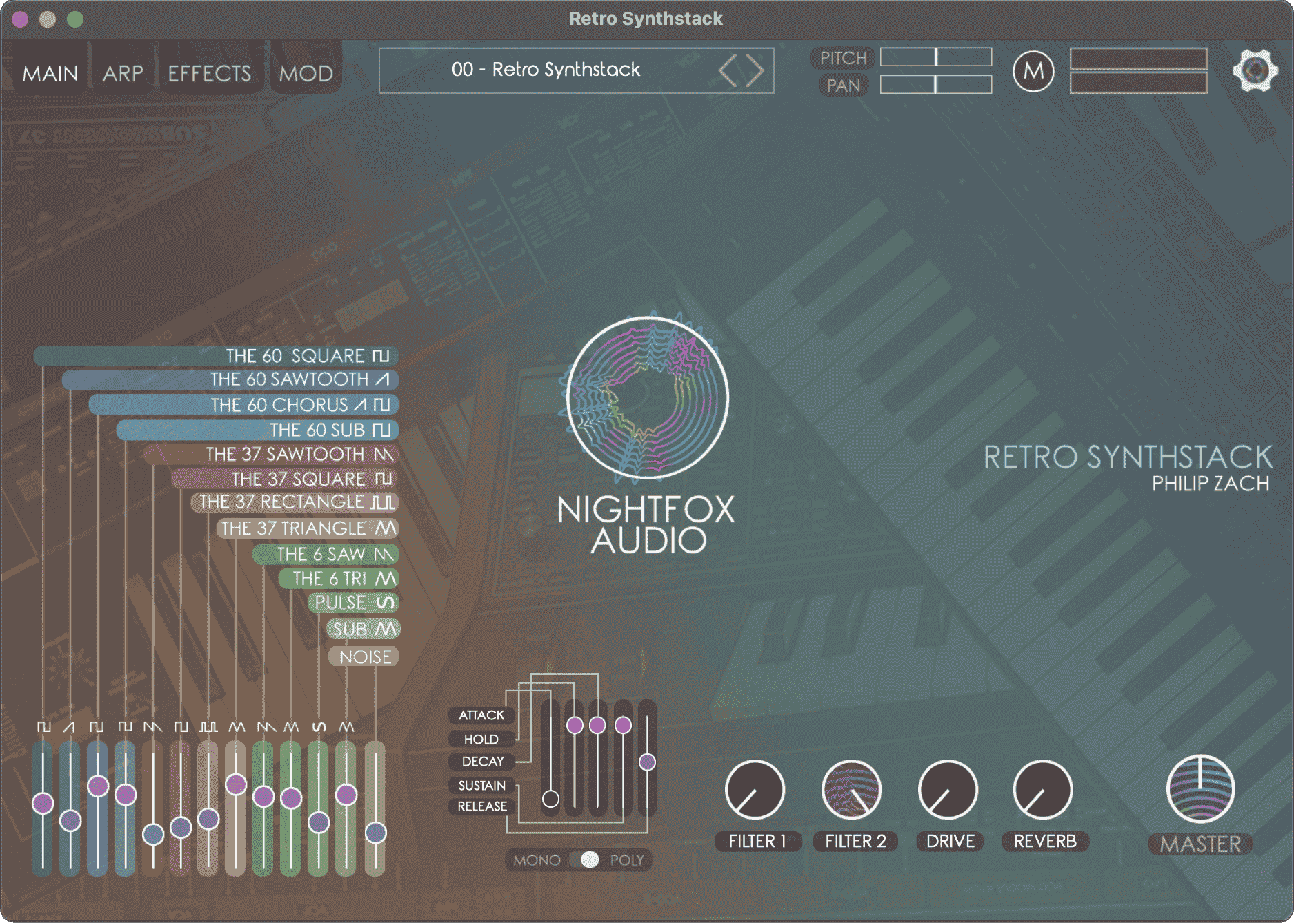 Nightfox Audio Retro Synthstack | Sweetwater