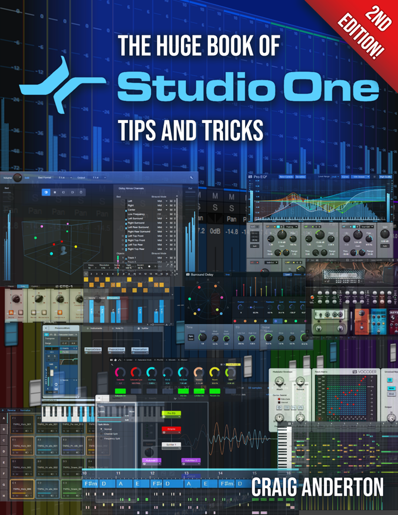Sweetwater Publishing The Huge Book of Studio One Tips & Tricks 2nd ...