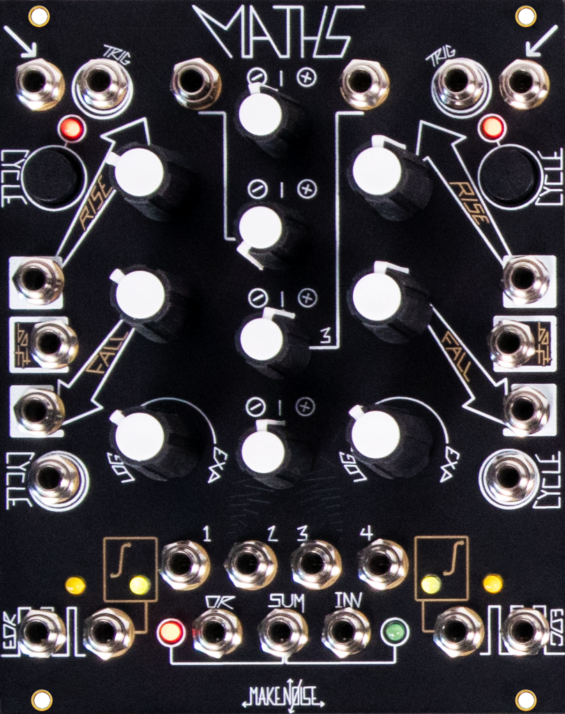 Make Noise Maths Complex Function Generator Eurorack Module Black And Gold Panel Sweetwater