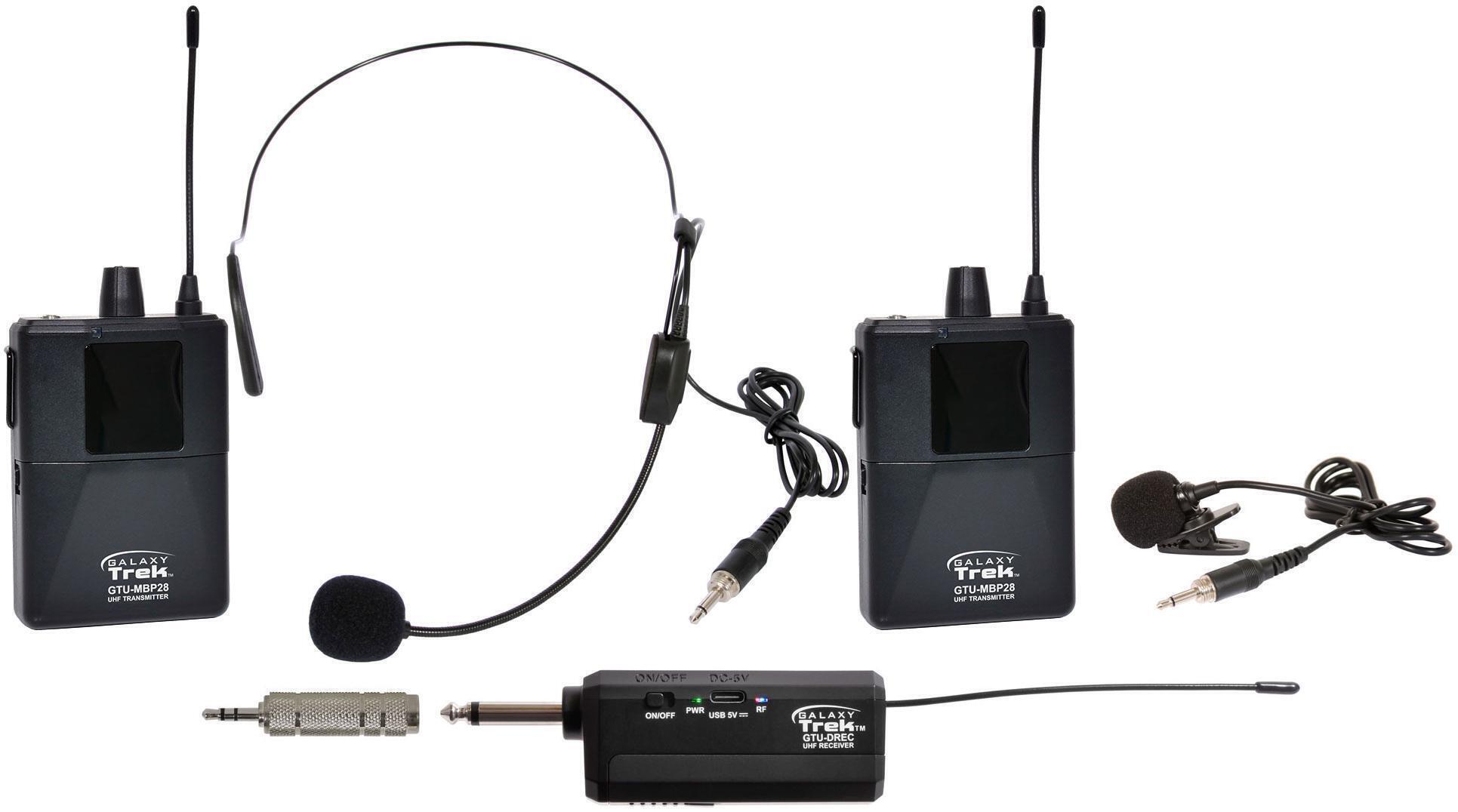 Galaxy Audio TREK GTU-SVP6AB Dual Channel Wireless Combo System - P6 ...