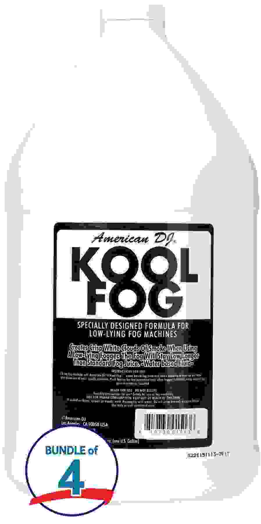 ADJ Kool Fog Low-lying Fog Fluid 4 Gallon Bundle | Sweetwater