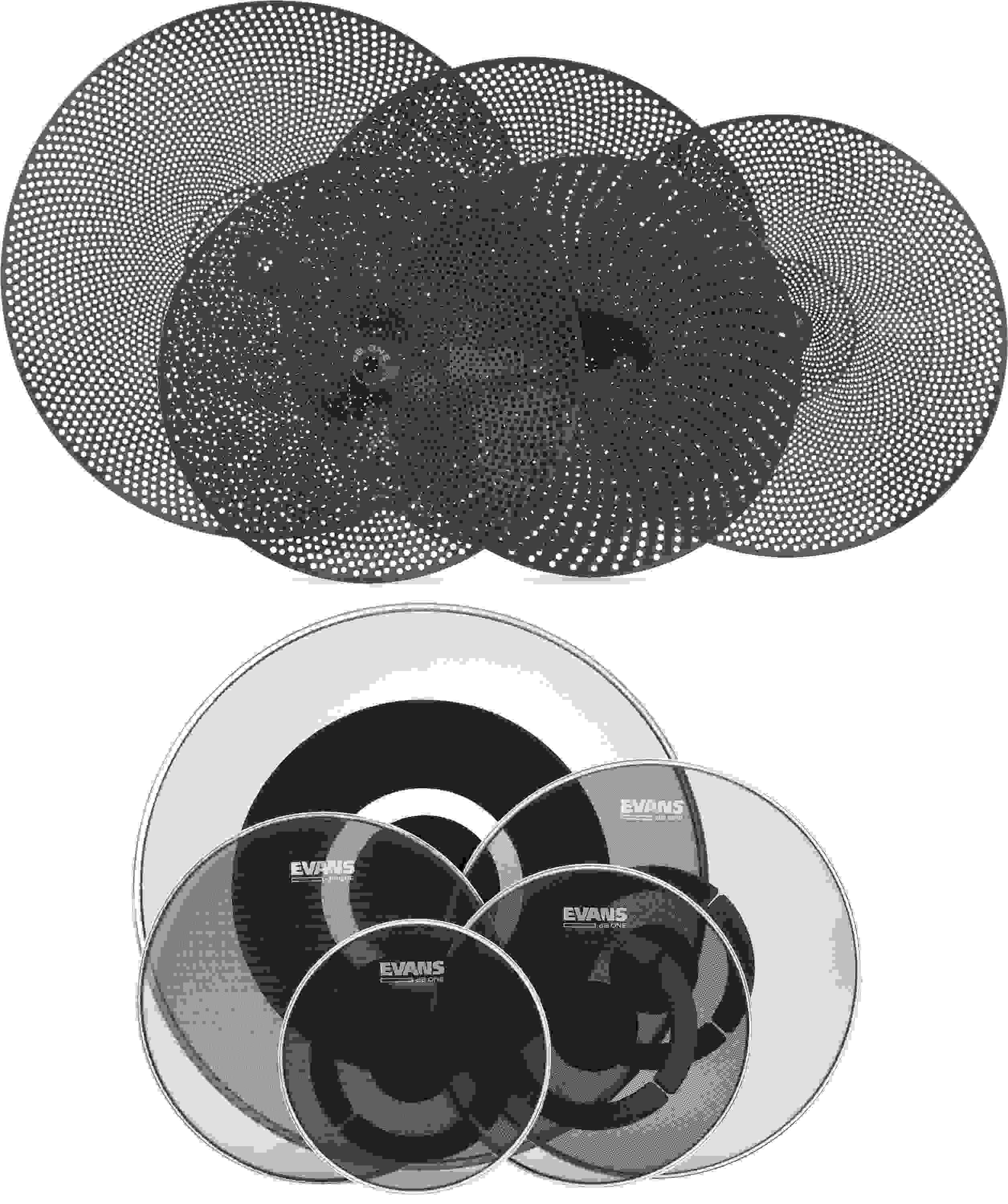 Evans dB One Low Volume Cymbal and Drumhead Set | Sweetwater