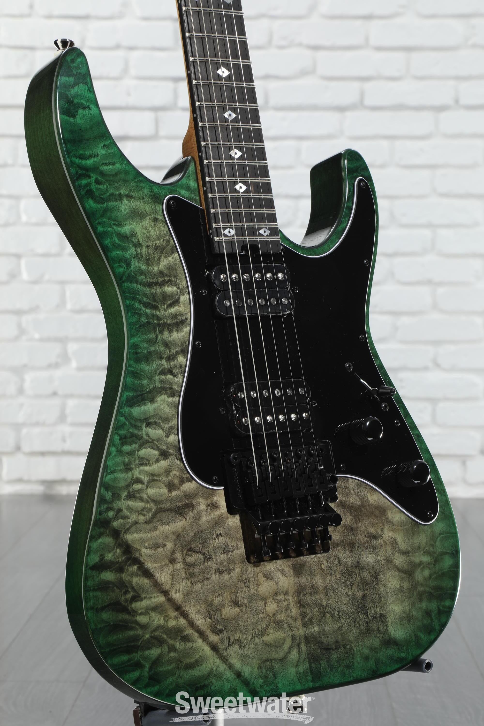 Kramer Volante Quilt HHFR Electric Guitar - Ultramarine Burst | Sweetwater