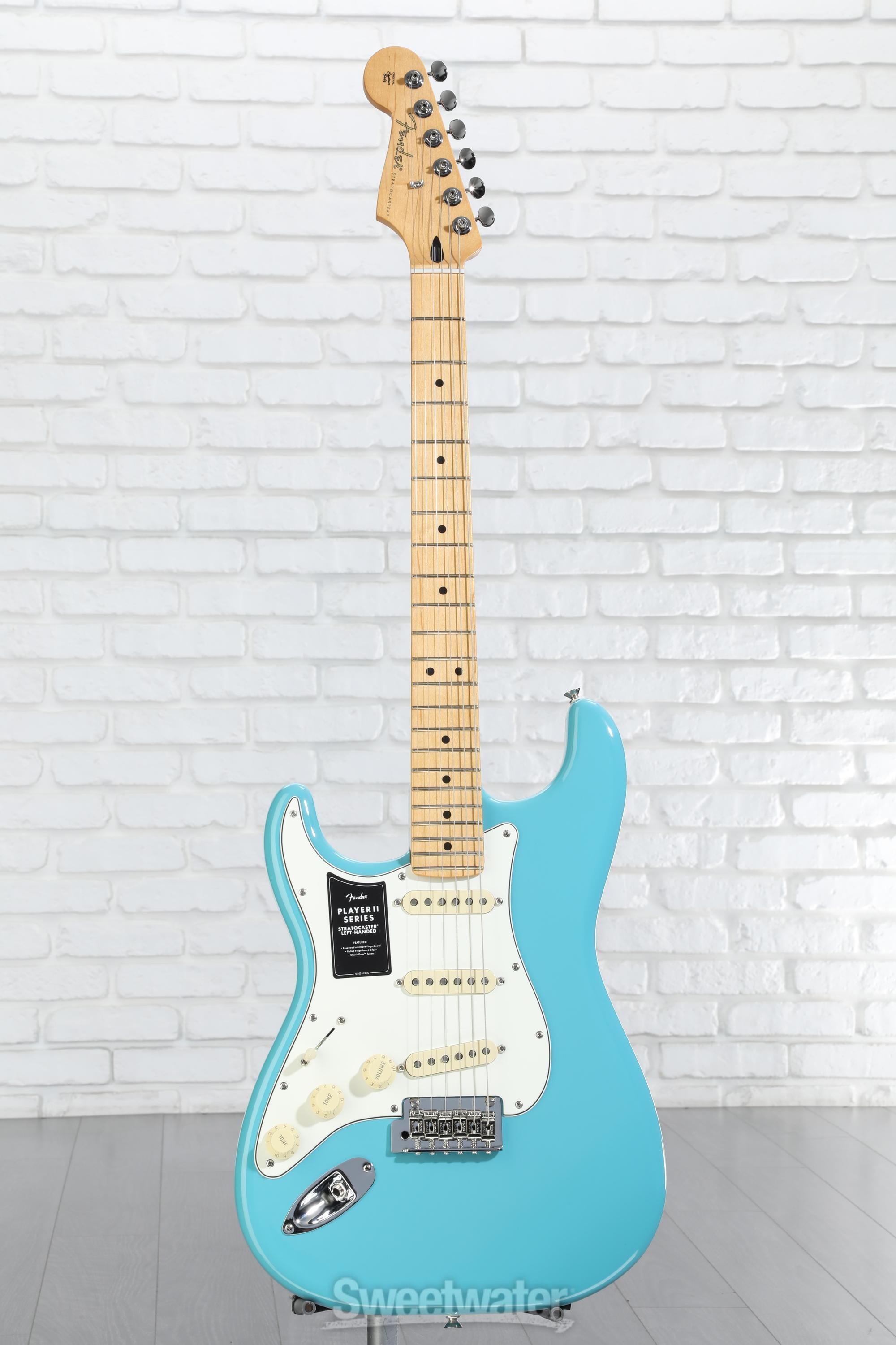 Fender Player II Stratocaster Left-handed Electric Guitar - Aquatone ...