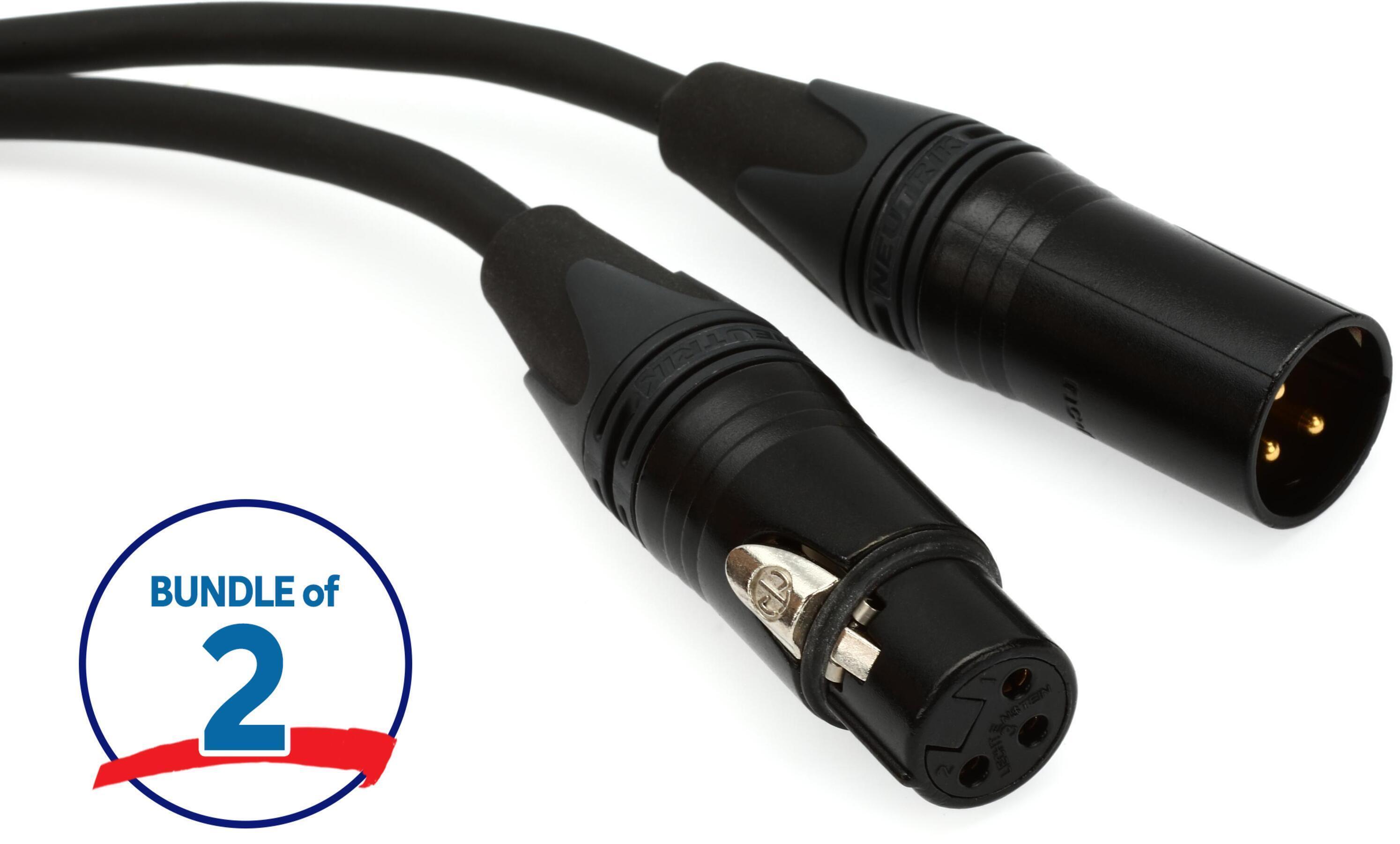 Whirlwind MK403 MK4 Microphone Cable - 3 foot (2-pack) | Sweetwater