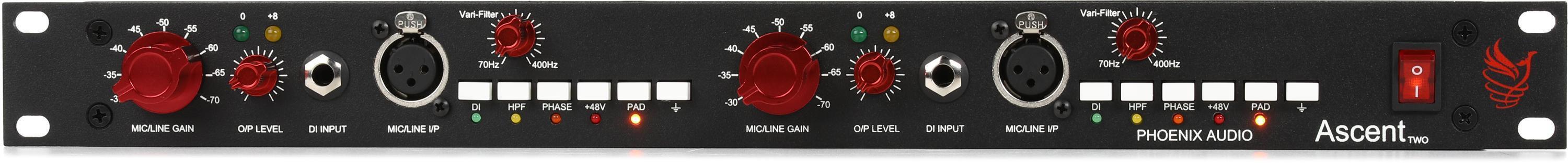 Phoenix Audio Ascent Two Microphone Preamp with DI | Sweetwater