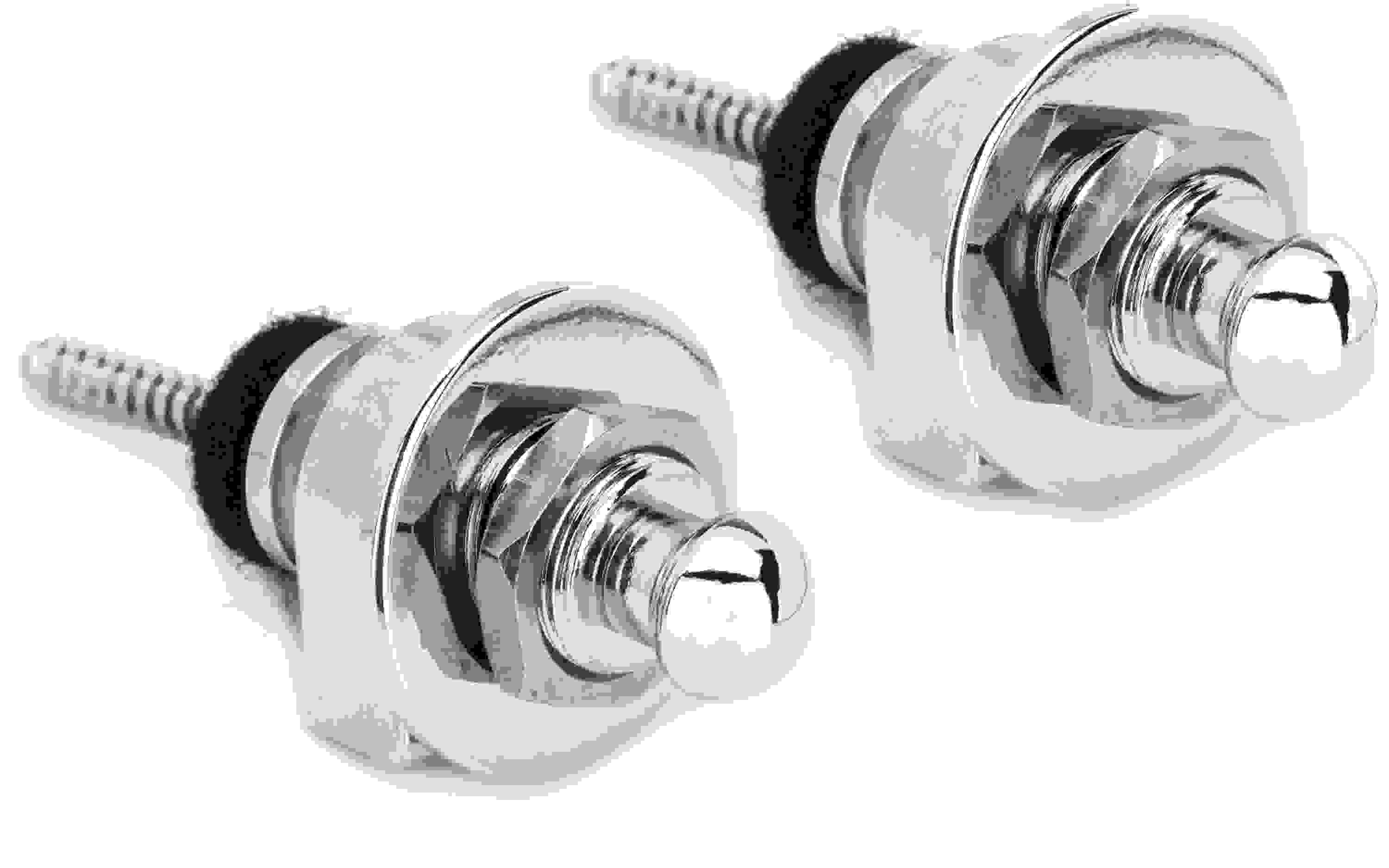 Fender Strap Locks and Buttons Set - Chrome | Sweetwater