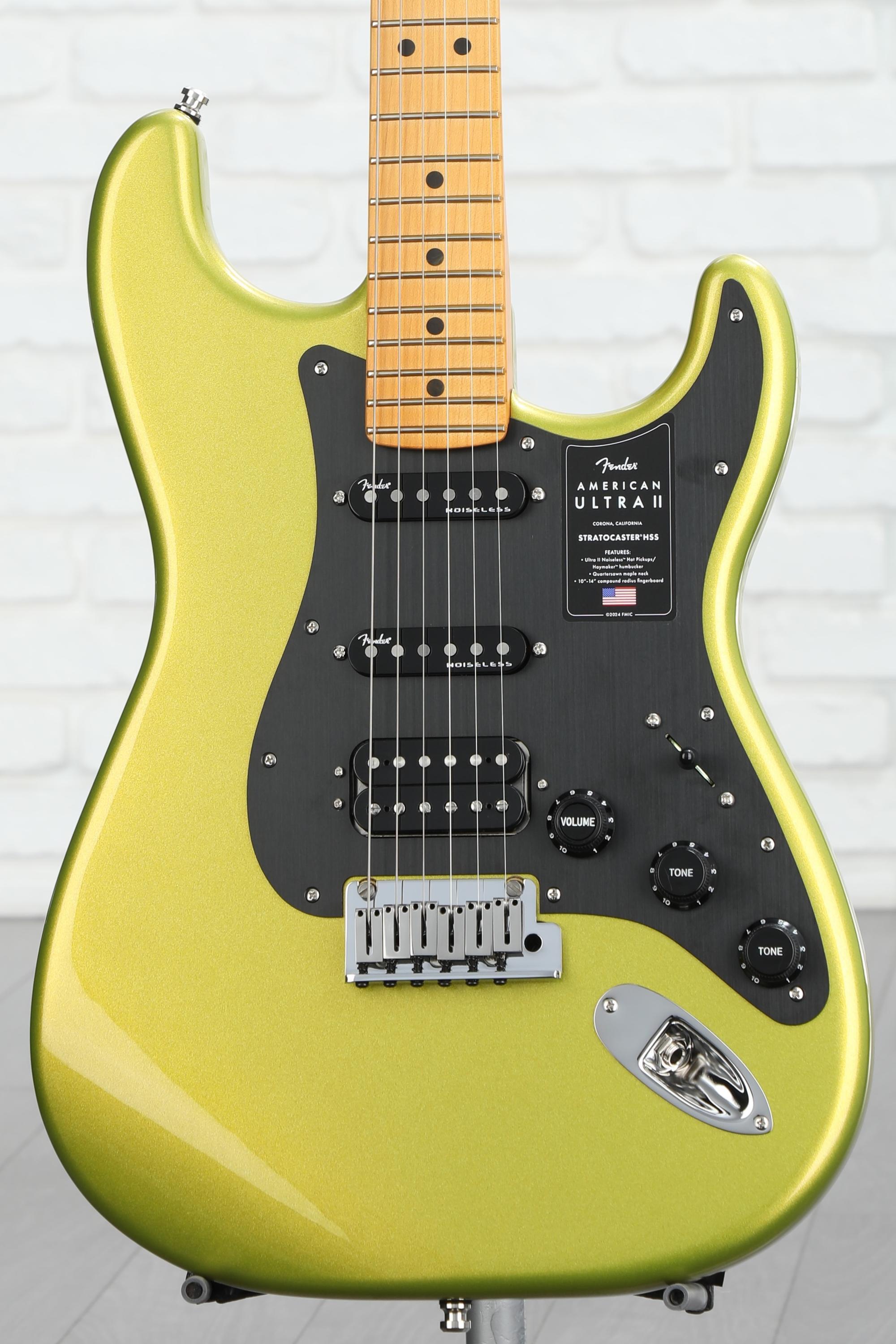 Fender American Ultra II Stratocaster HSS Electric Guitar - Solar Flare ...