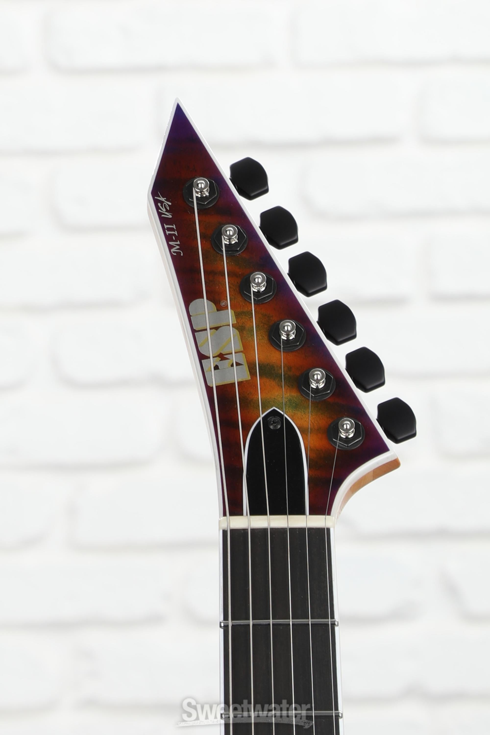 ESP USA M-II NTB NT Quilted Maple Electric Guitar - Lynch Burst ...