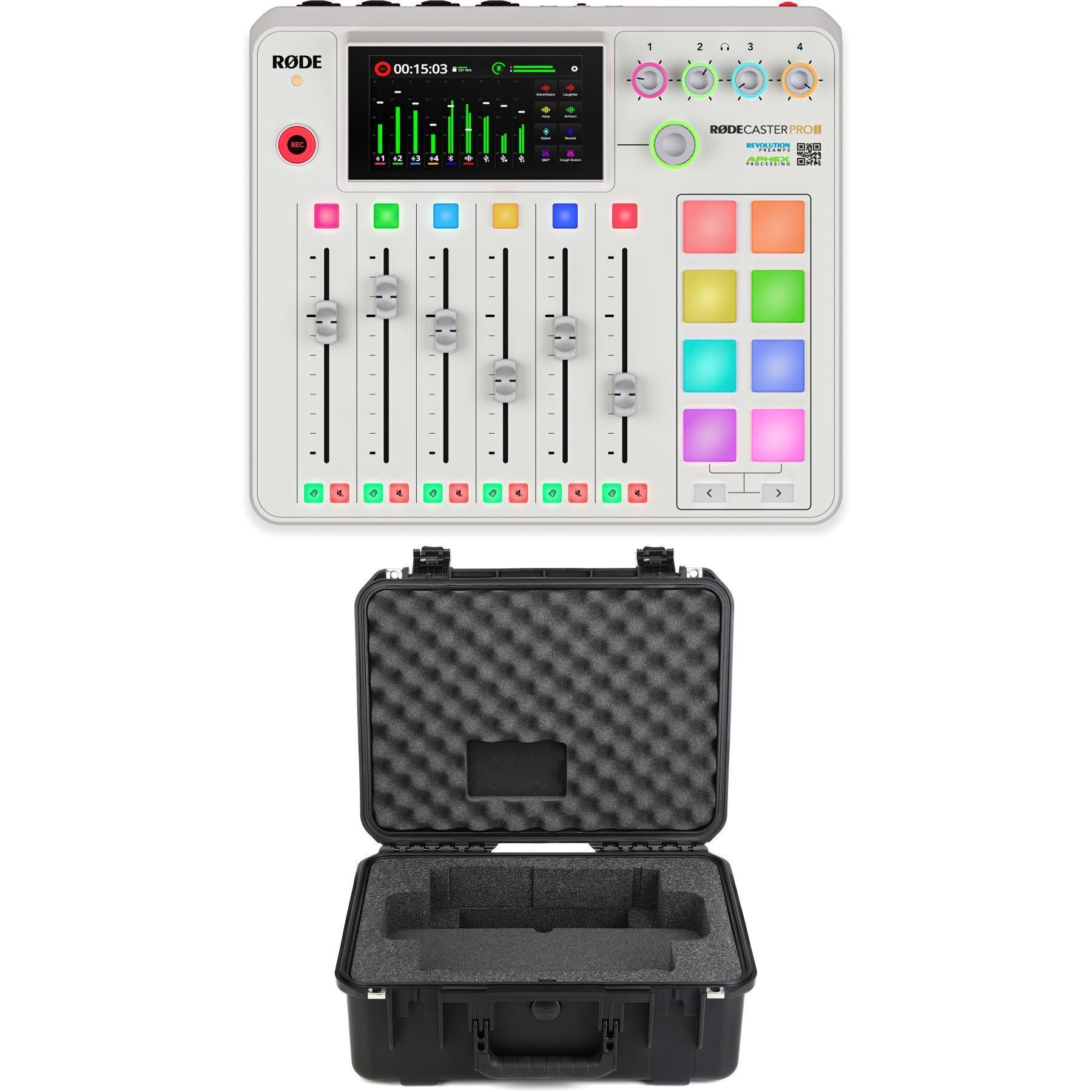 Rode Rodecaster Pro II Podcast Production Console and Case Bundle ...