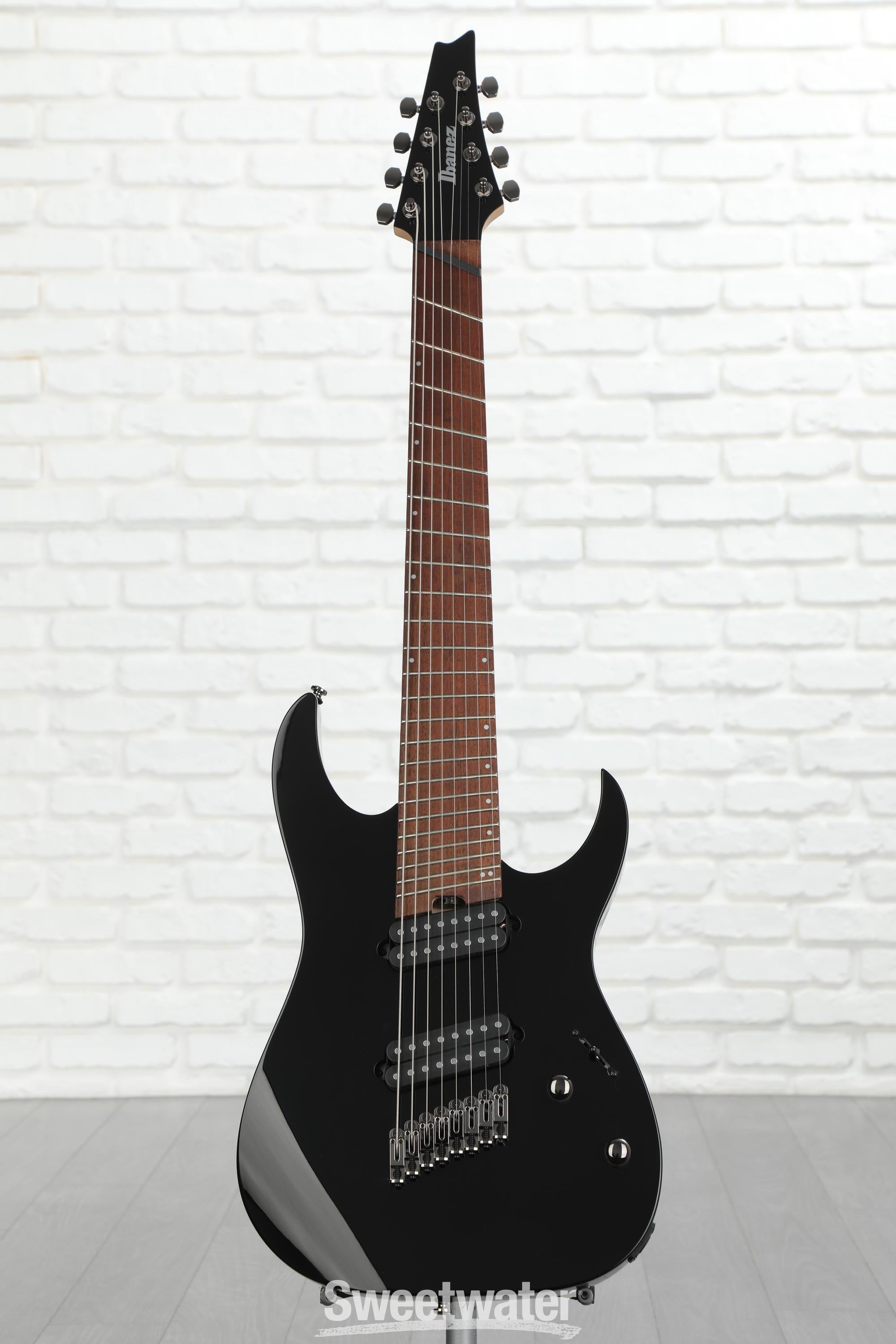 Ibanez RGMS8 Multi-scale 8-String - Black | Sweetwater