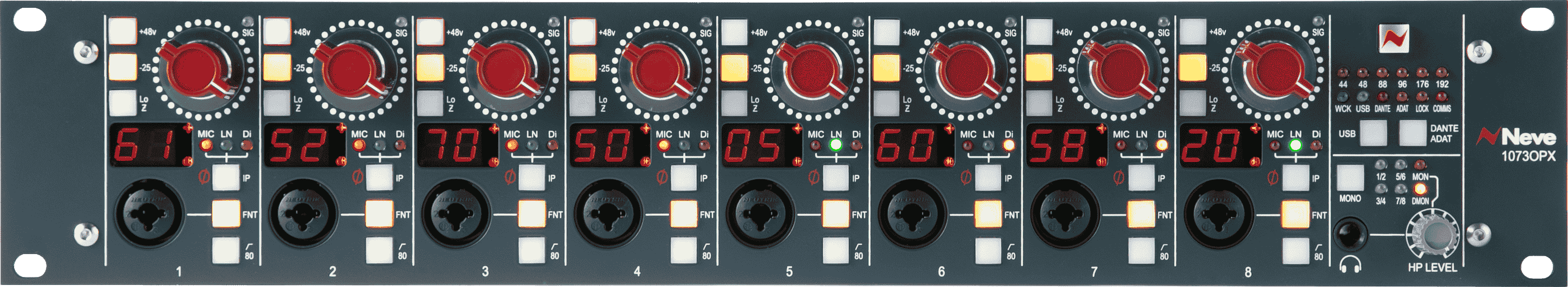 Neve 1073OPX 8-channel Microphone Preamp with Remote Control Software ...