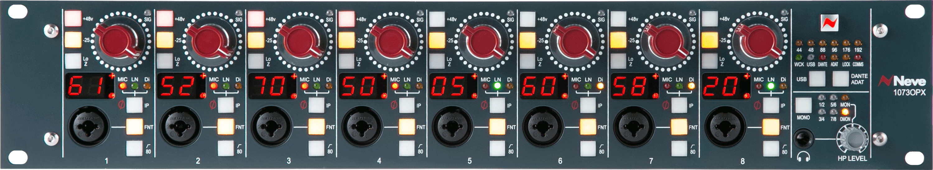 Neve 1073OPX 8-channel Microphone Preamp with Remote Control Software ...