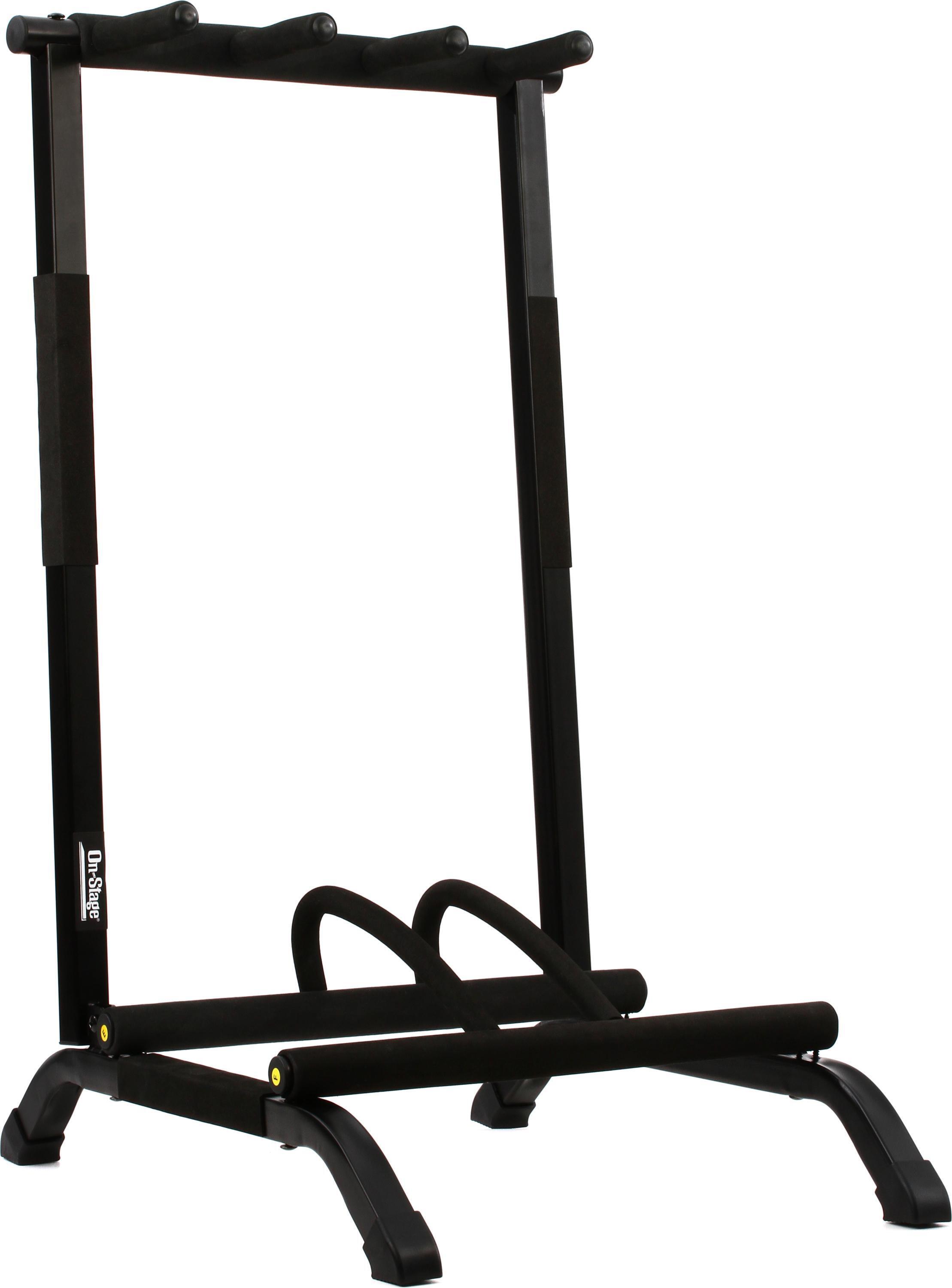 On-Stage GS7361 3-Space Foldable Multi Guitar Rack | Sweetwater
