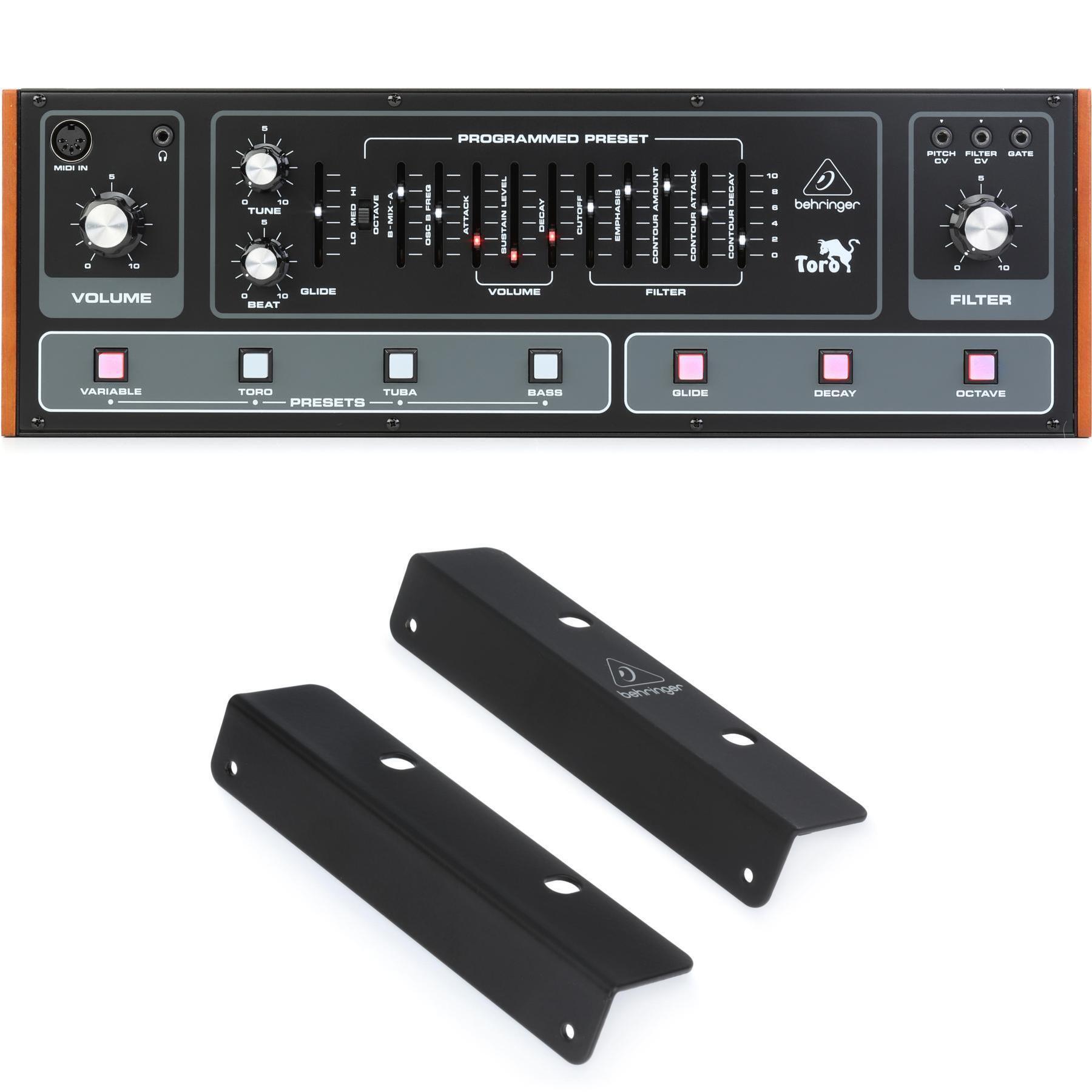 Behringer TORO Analog Bass Synthesizer and Rack Ears | Sweetwater
