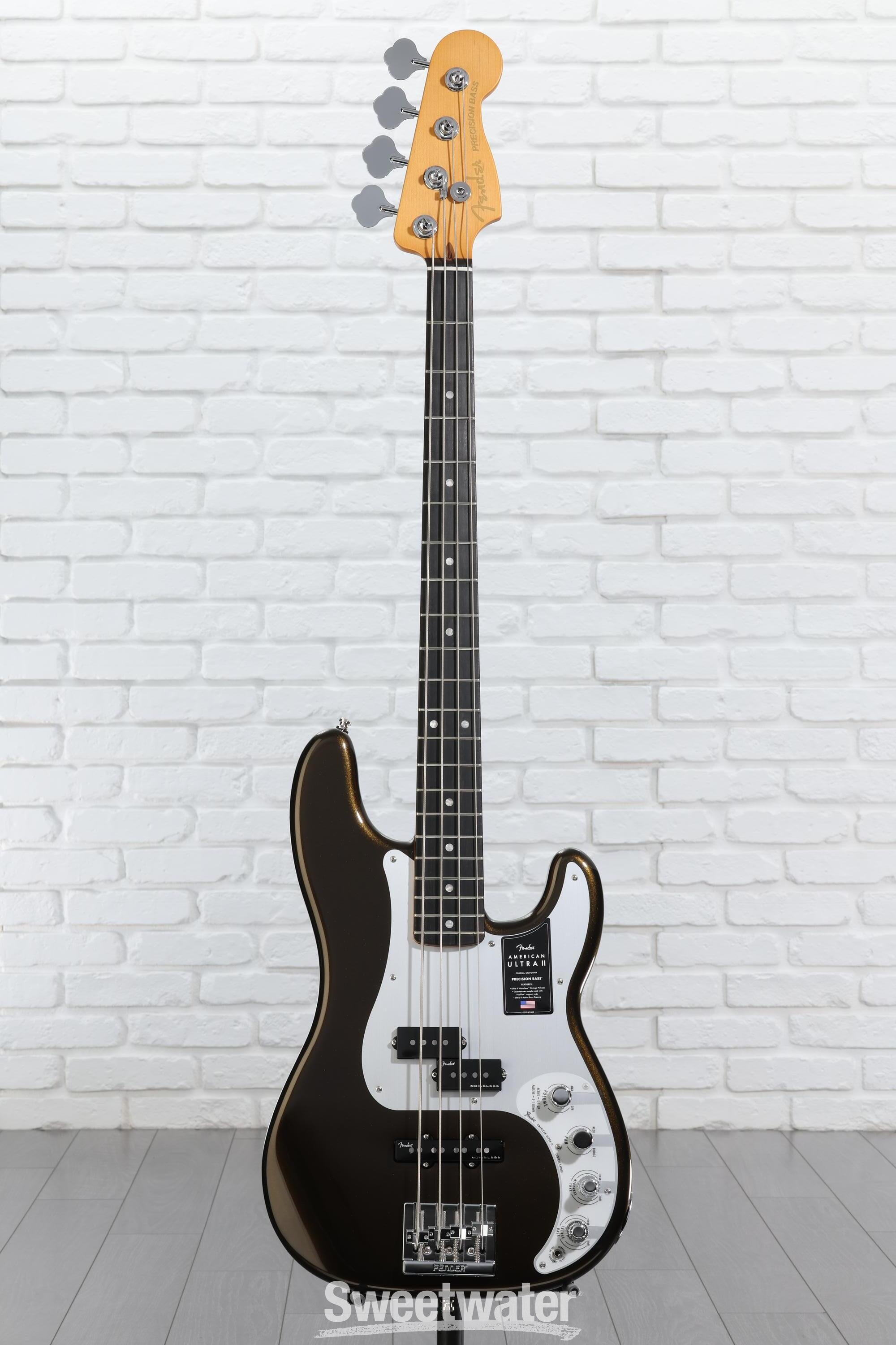 Fender American Ultra II Precision Bass - Texas Tea, Ebony Fingerboard ...