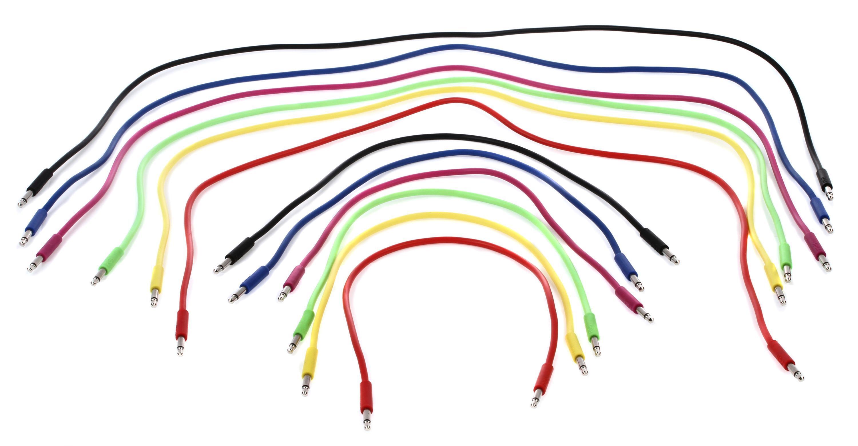 Nazca Audio Noodles Eurorack Patch Cables 12-pack (Assorted Colors ...