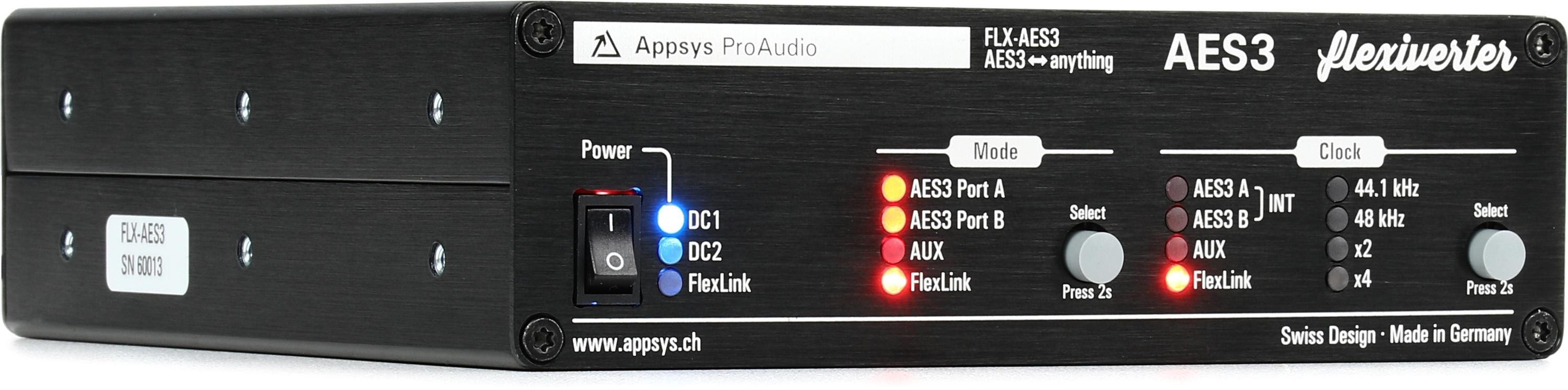 Appsys Flexiverter Digital Format Converter - AES3 | Sweetwater
