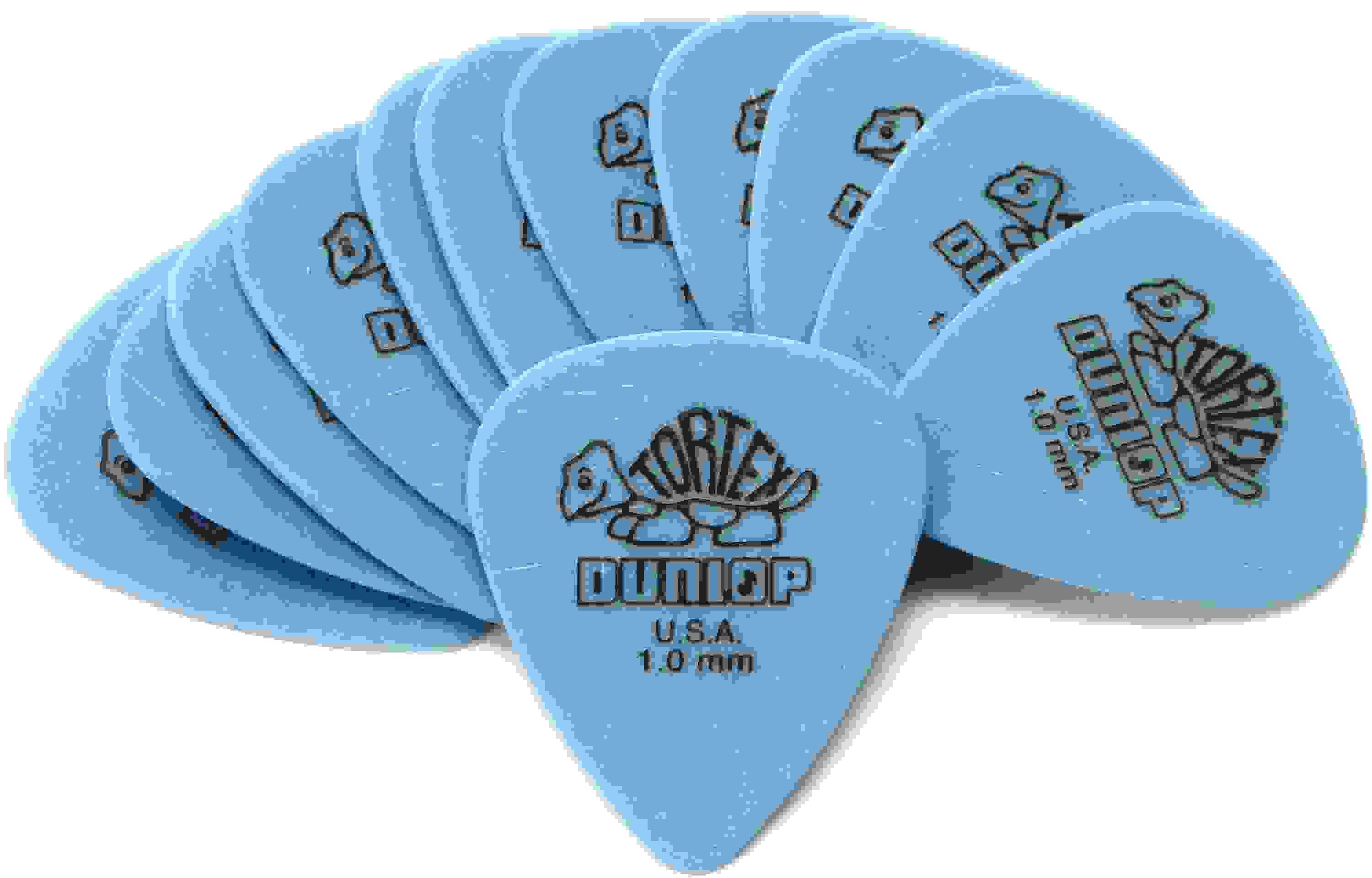 Dunlop Tortex Standard Guitar Picks - 1.0mm, Blue, 12-pack | Sweetwater