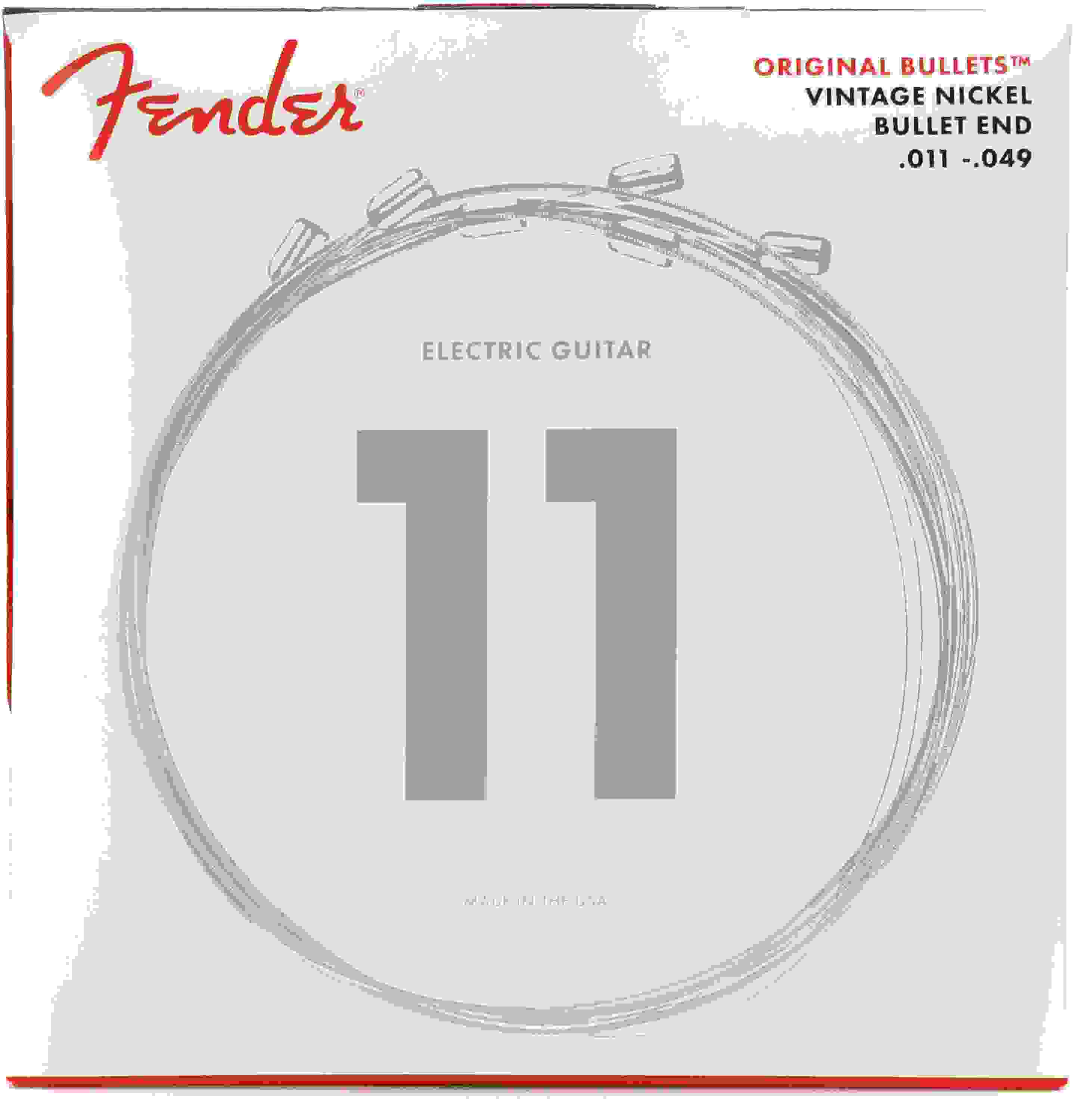 Fender 3150M Original Bullets Pure Nickel Electric Strings - .011-.049 ...