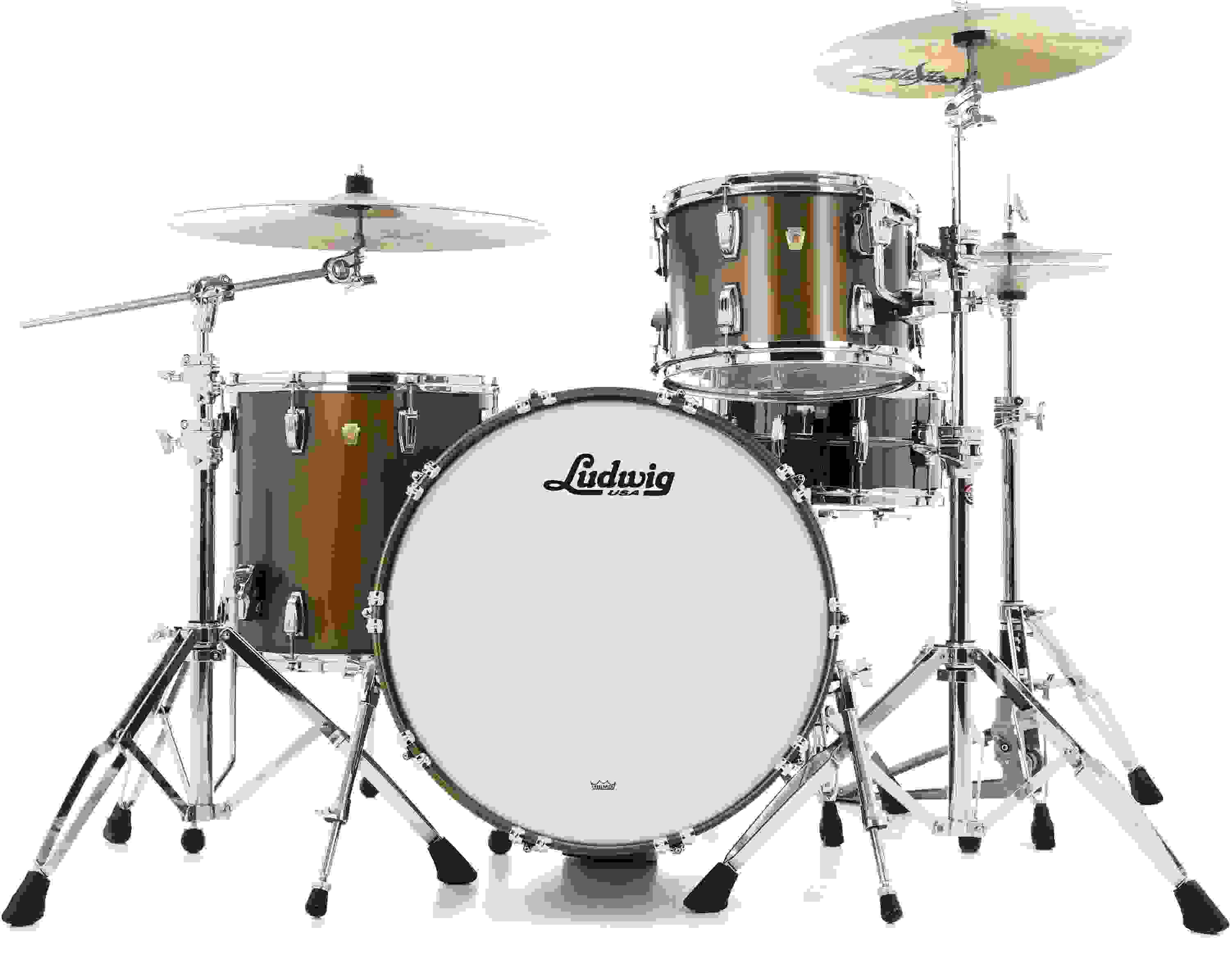 Ludwig Classic Maple Fab 3-piece Shell Pack - Vintage Bronze Mist ...