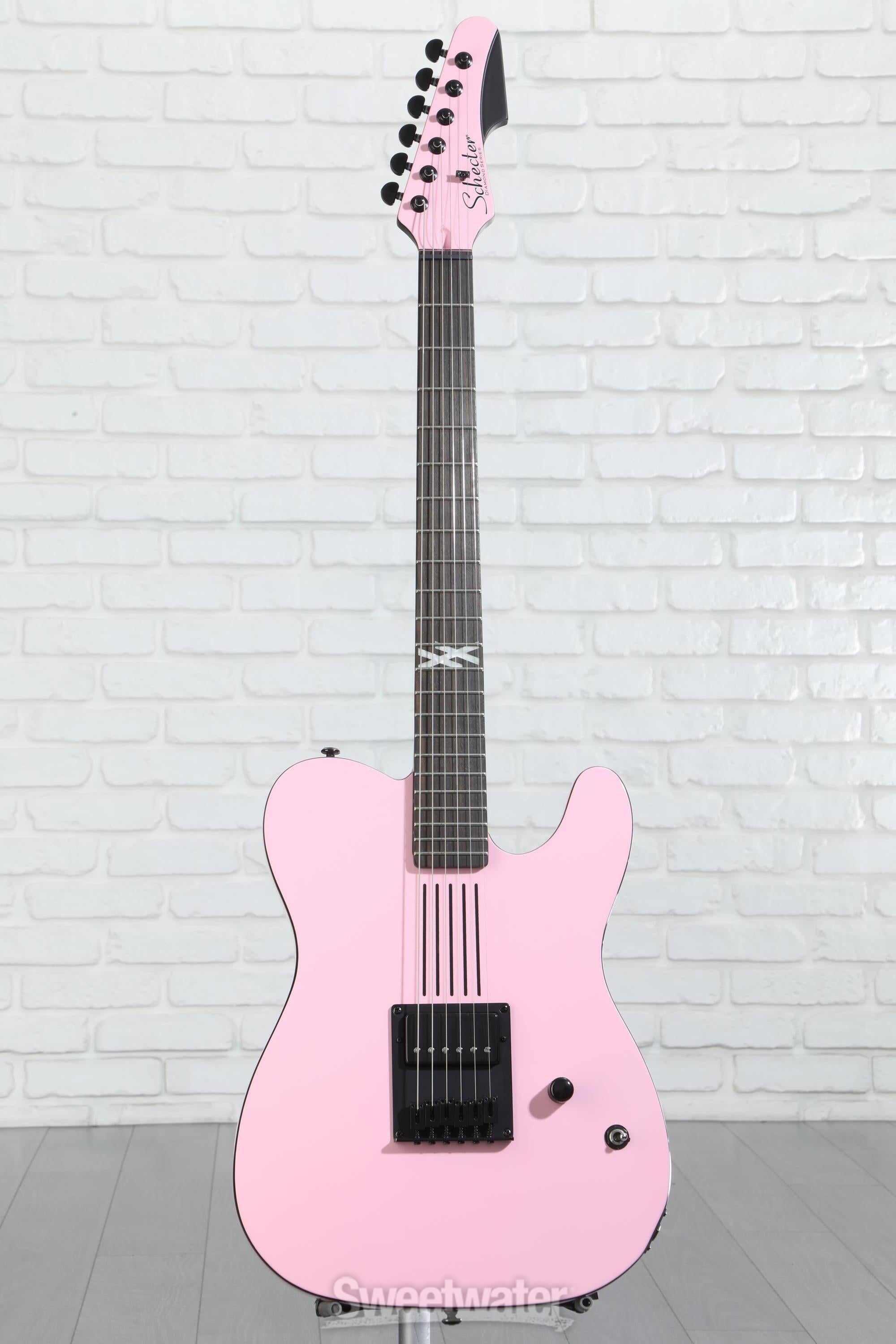Schecter Machine Gun Kelly Signature PT Electric Guitar - Pink | Sweetwater