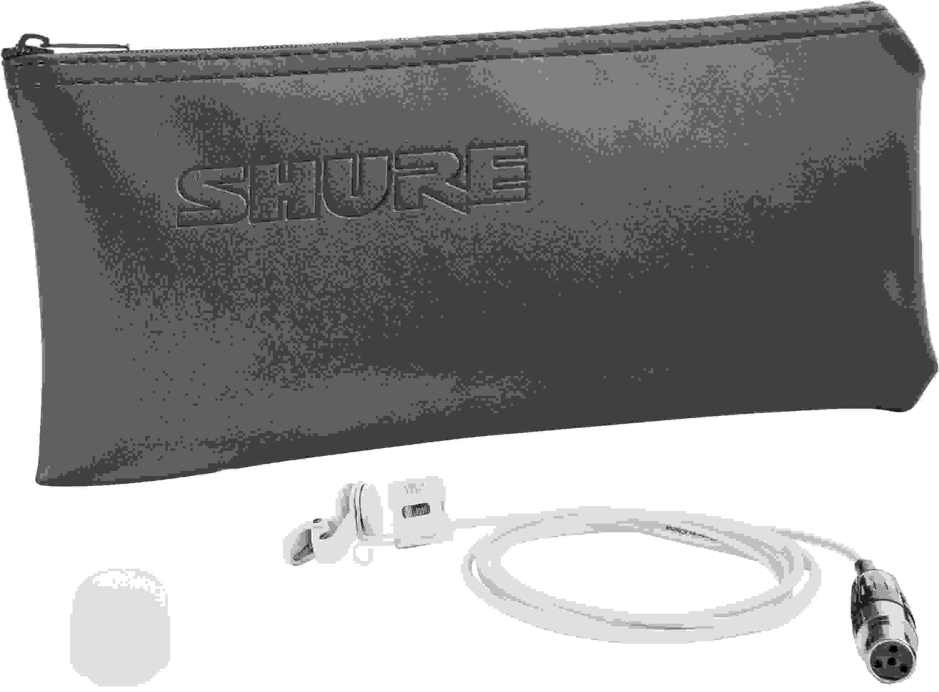 Shure WL185m Cardioid Lavalier Microphone with TA4F Connector - White ...