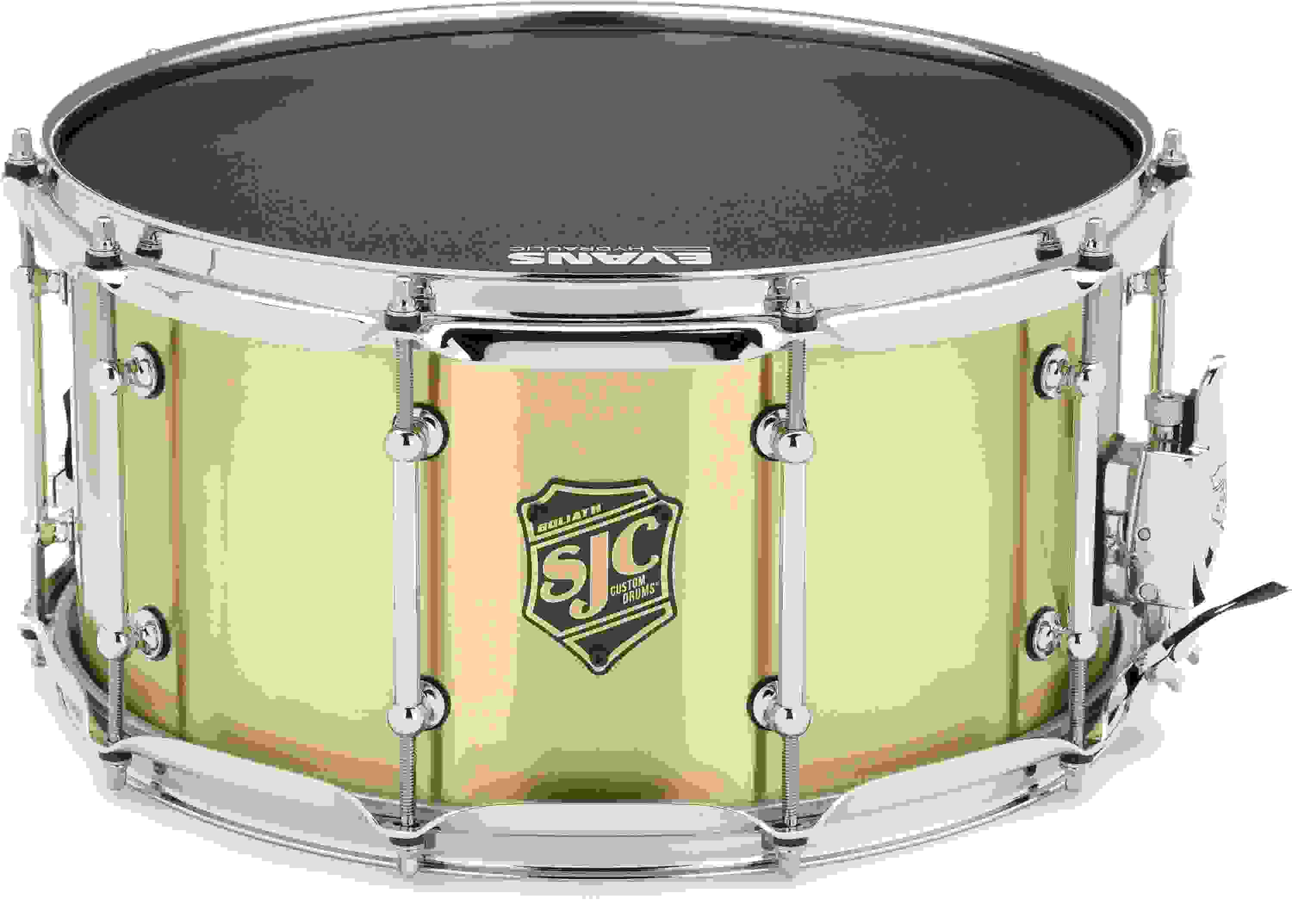 SJC Custom Drums Goliath Bell Brass Snare Drum - 7 x 14-inch - Brushed ...