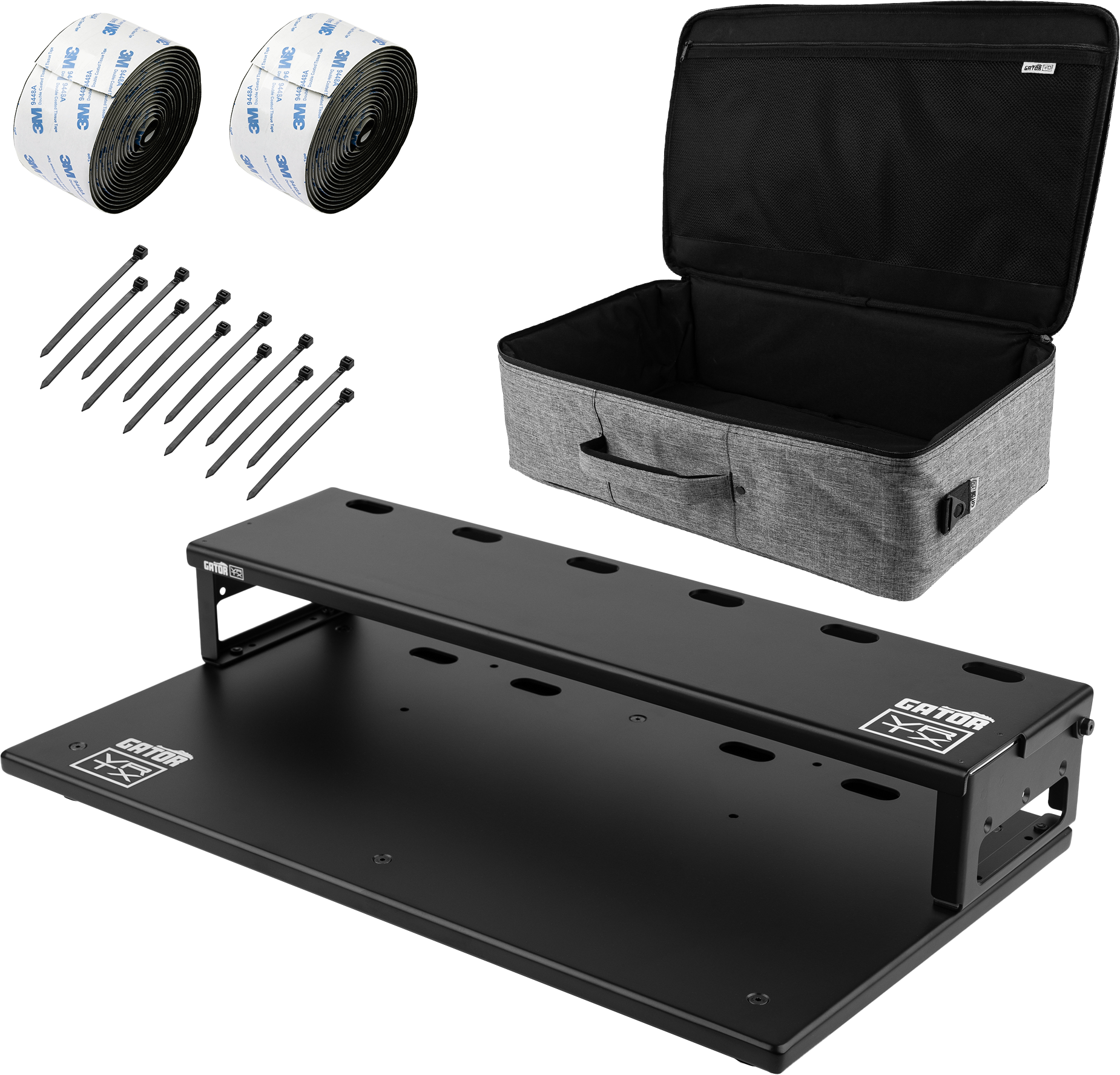 Gator Vertex Tour Compact Pedalboard with Gig Bag and Riser | Sweetwater