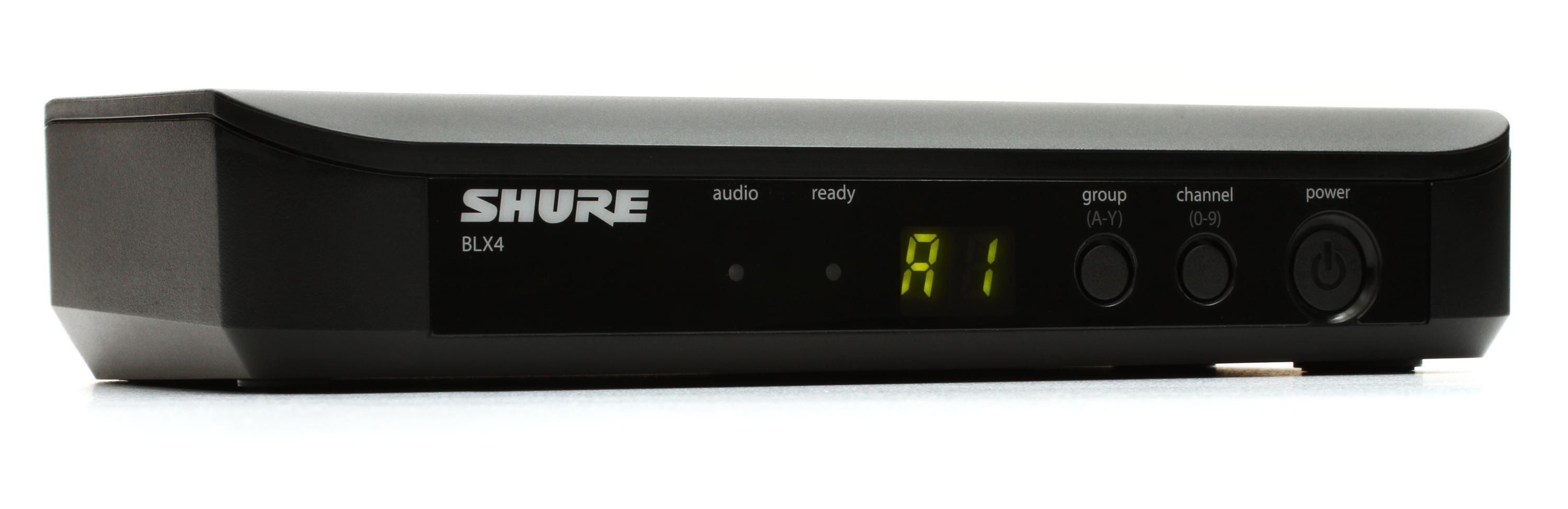 Shure BLX4 Single Channel Receiver - H8 Band | Sweetwater
