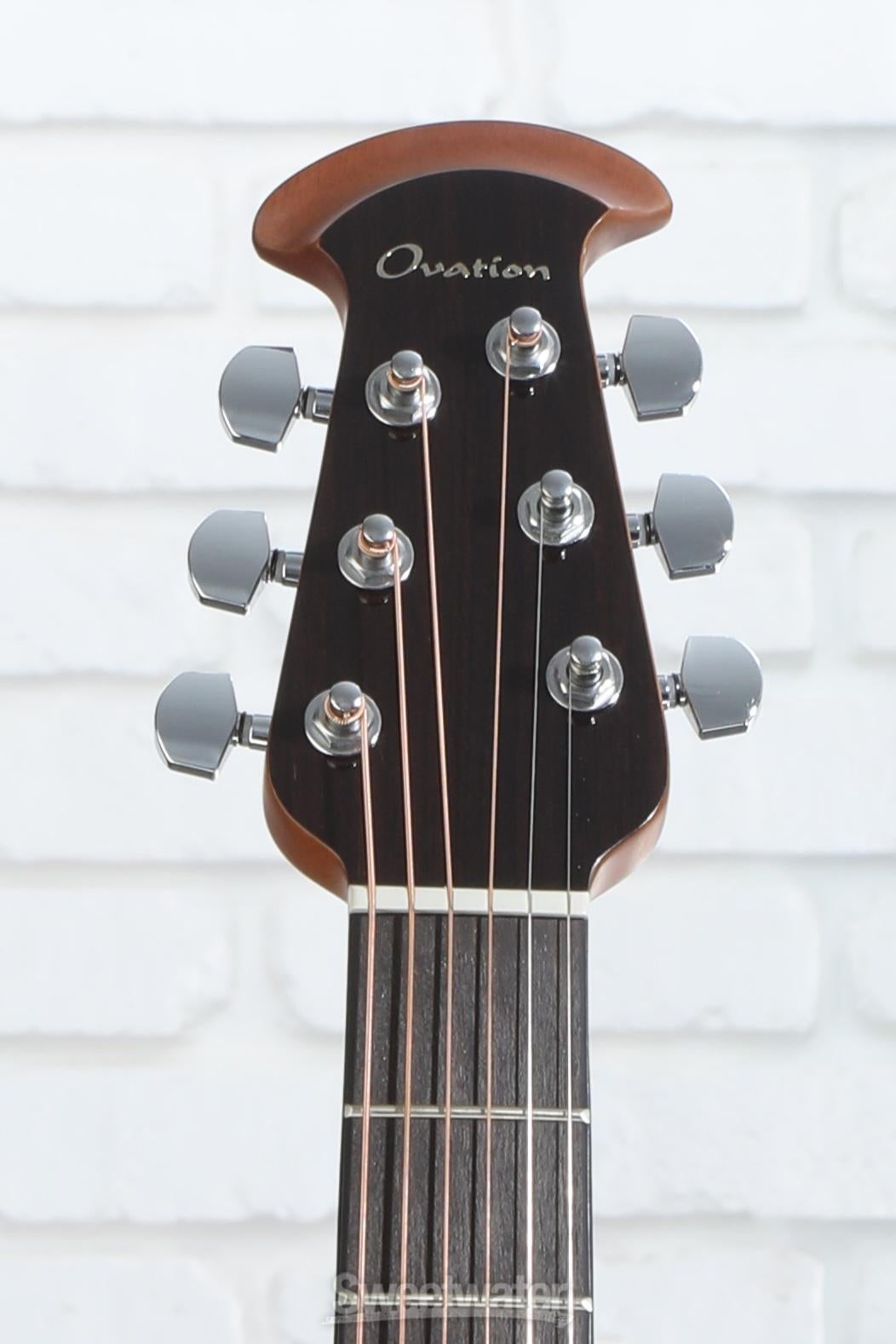 Ovation Elite Celebrity Mid-Depth Acoustic-Electric Guitar - Natural ...