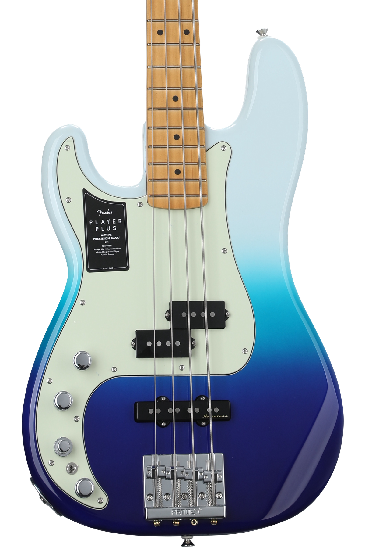 Fender Player Plus Active Precision Bass Left-handed - Belair Blue with ...