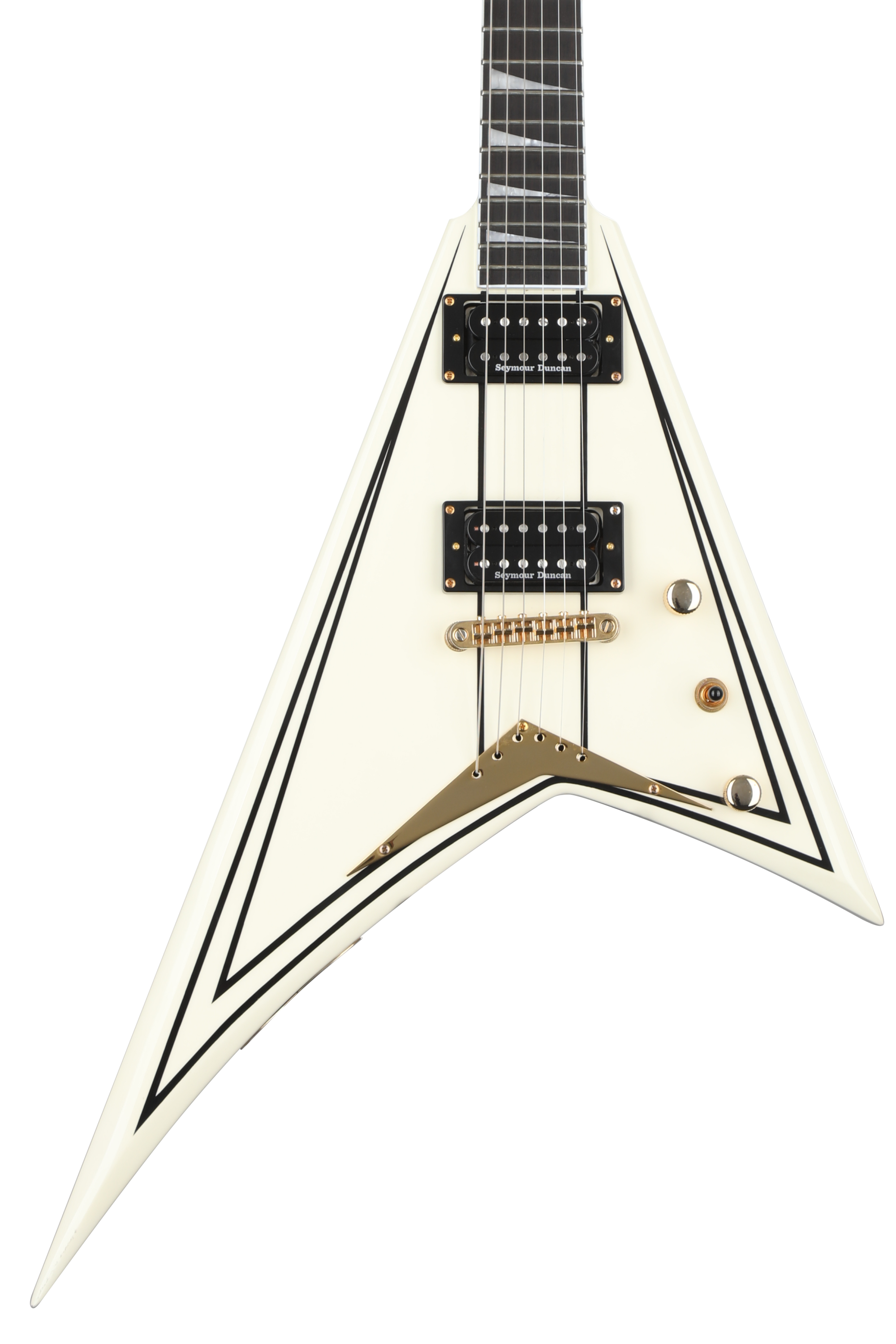 Jackson Pro Series Rhoads RRT3 - Ivory with Black Pinstripes | Sweetwater