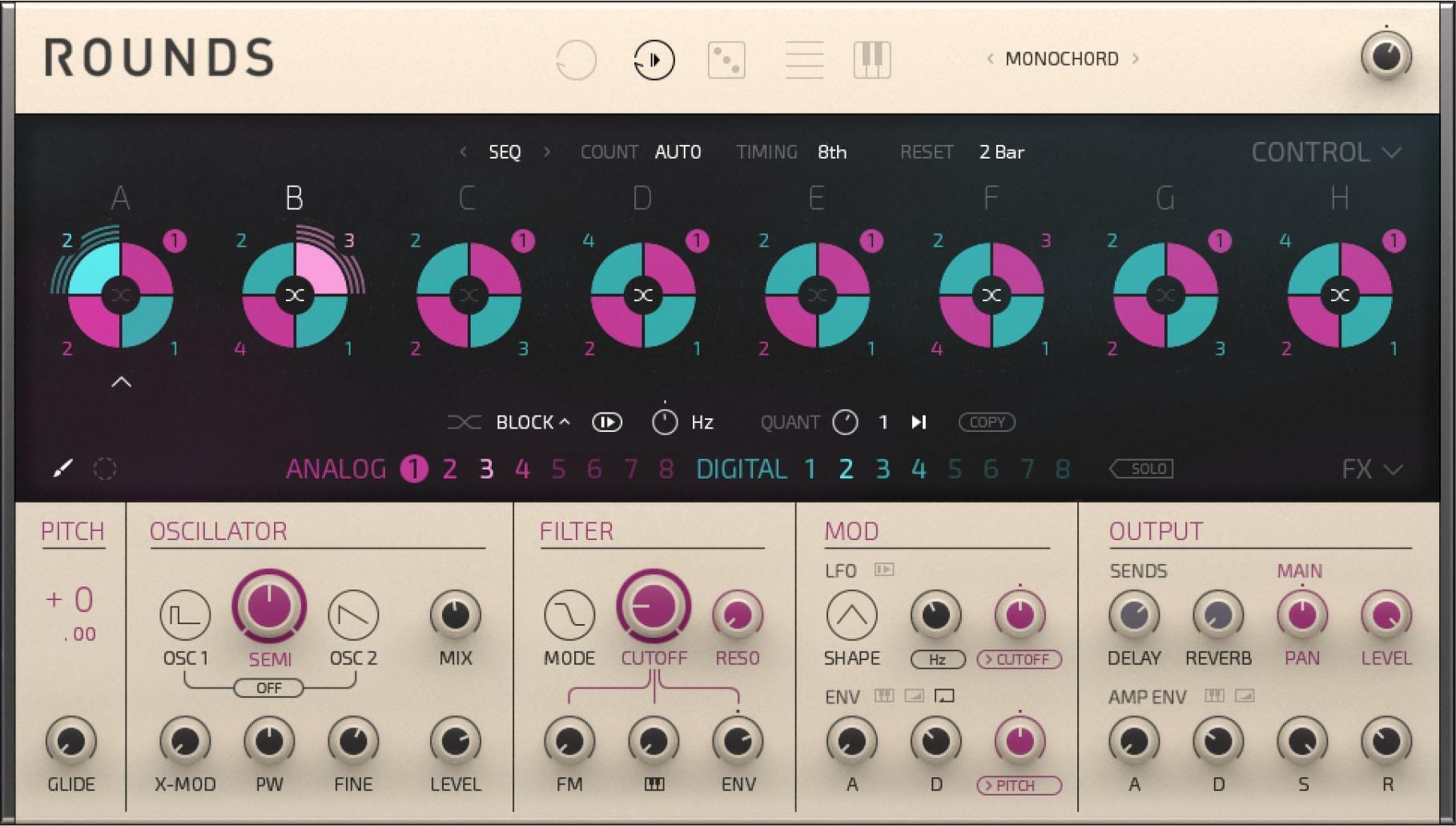 Native Instruments Rounds Advanced Sequence Synthesizer Plug-in ...