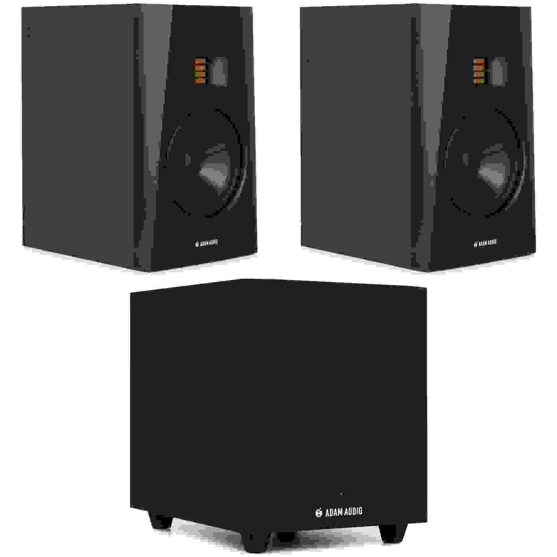 ADAM Audio T7V 7 inch Powered Studio Monitor Pair with T10S 10 inch ...