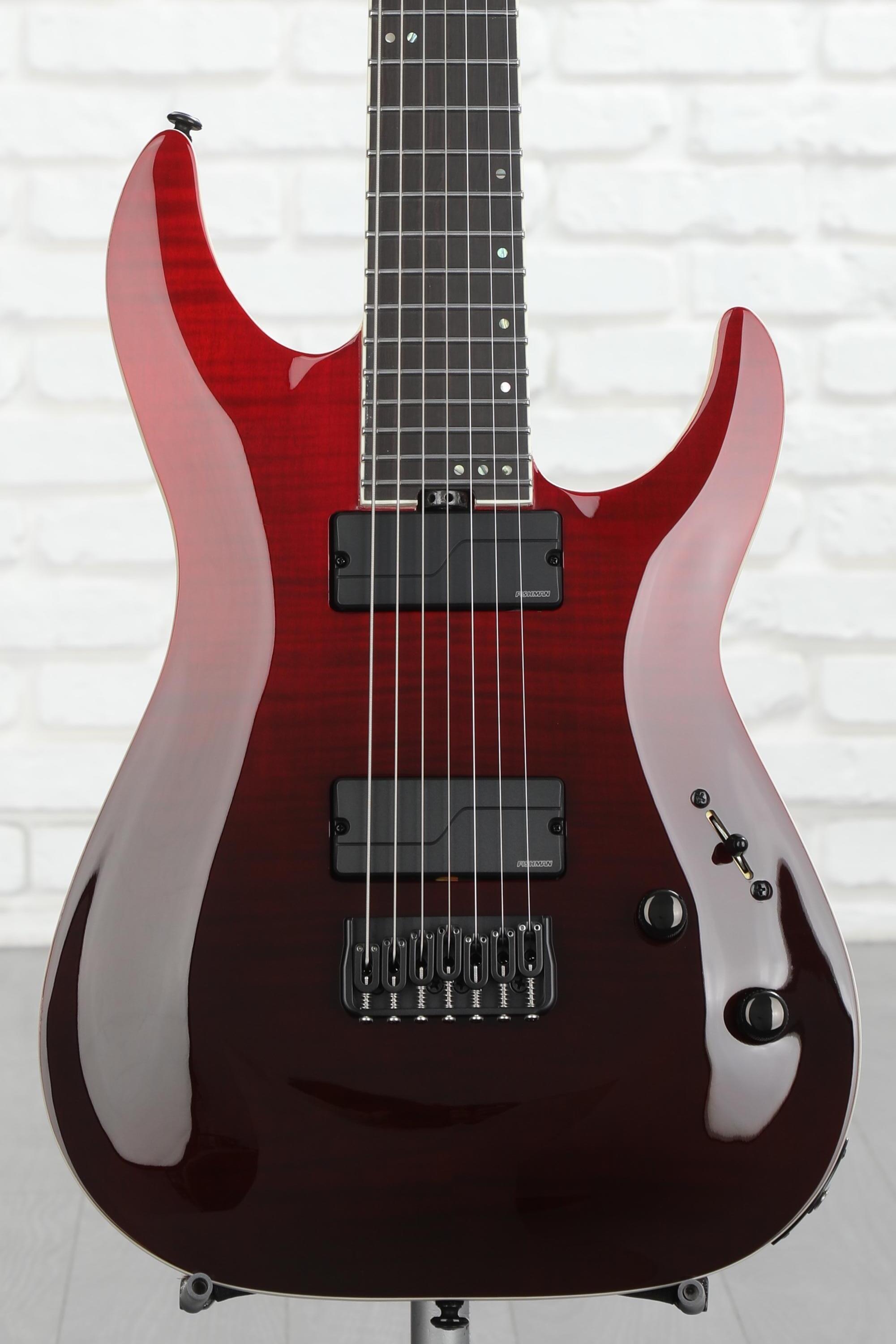 Schecter C-7 SLS Elite 7-string Electric Guitar - Blood Burst | Sweetwater