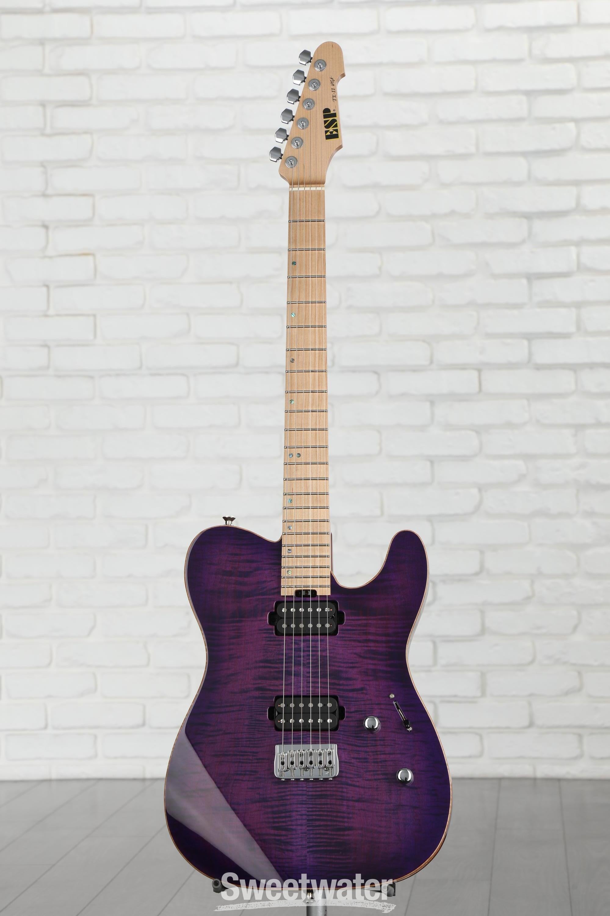 ESP USA TE-II HT Electric Guitar - Purple Sunburst | Sweetwater