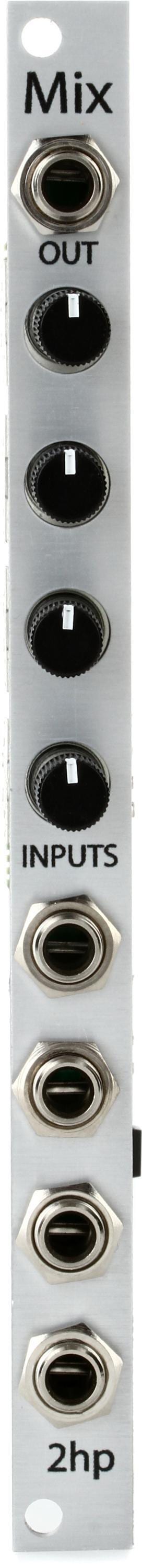 2HP Mix Eurorack Mixer Module- Silver | Sweetwater