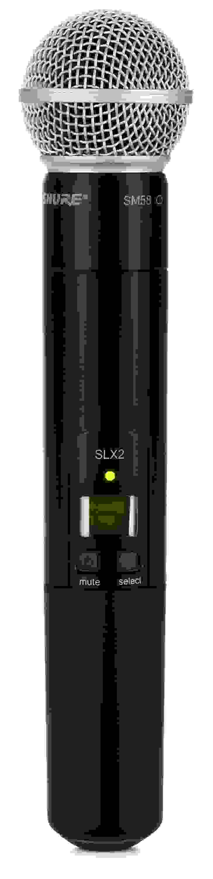 Shure SLX2/SM58 Wireless Handheld Microphone Transmitter - H5 Band Reviews | Sweetwater