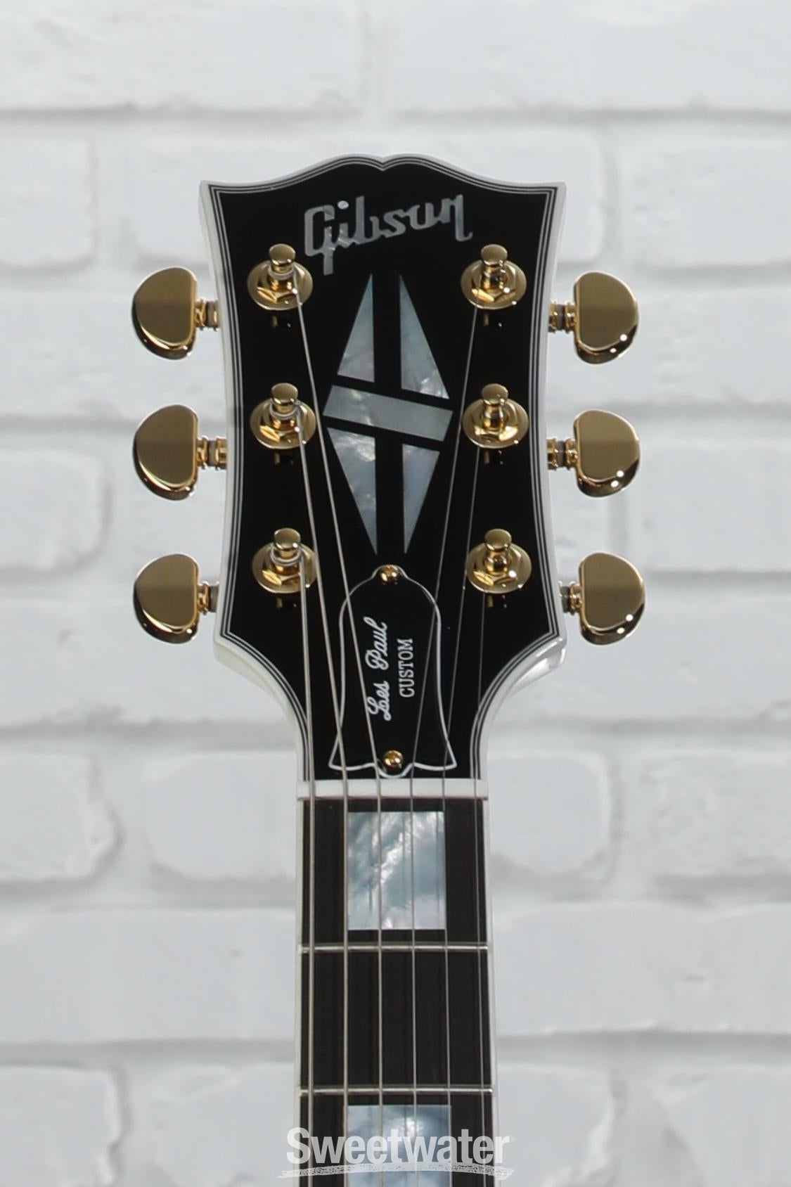 Gibson Custom Les Paul Custom - Alpine White with Ebony Fingerboard ...