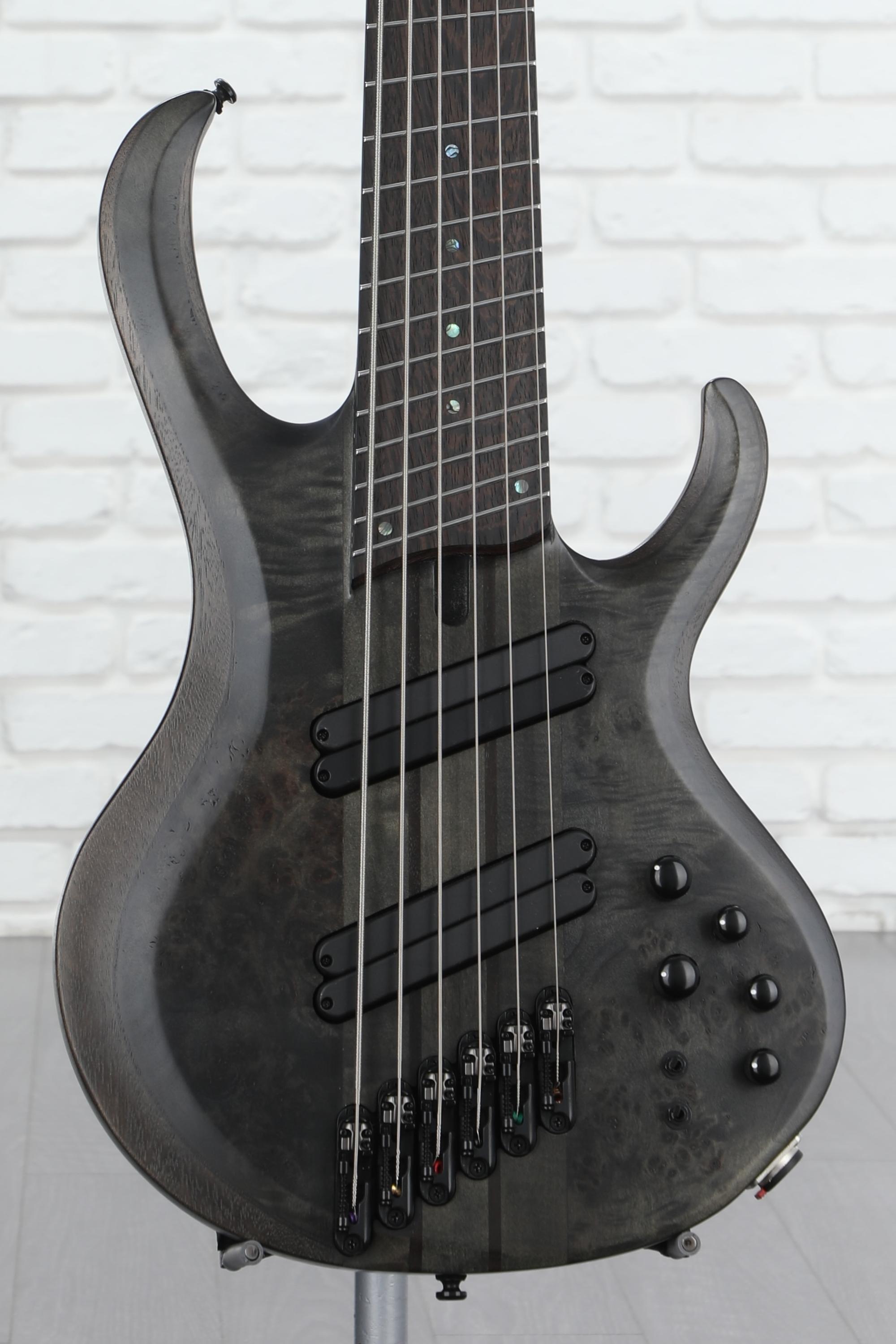 Ibanez BTB806MS 6-string Bass Guitar - Transparent Gray Flat | Sweetwater