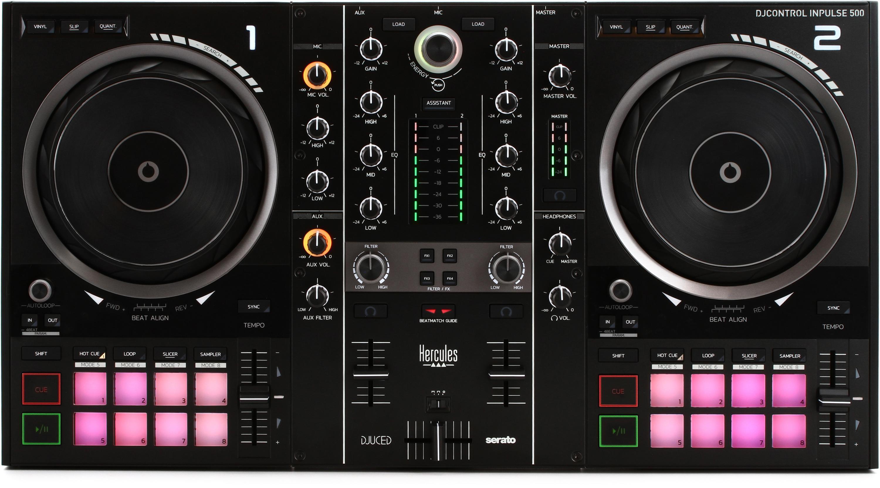 Hercules DJ DJControl Inpulse 500 2-channel DJ Controller | Sweetwater