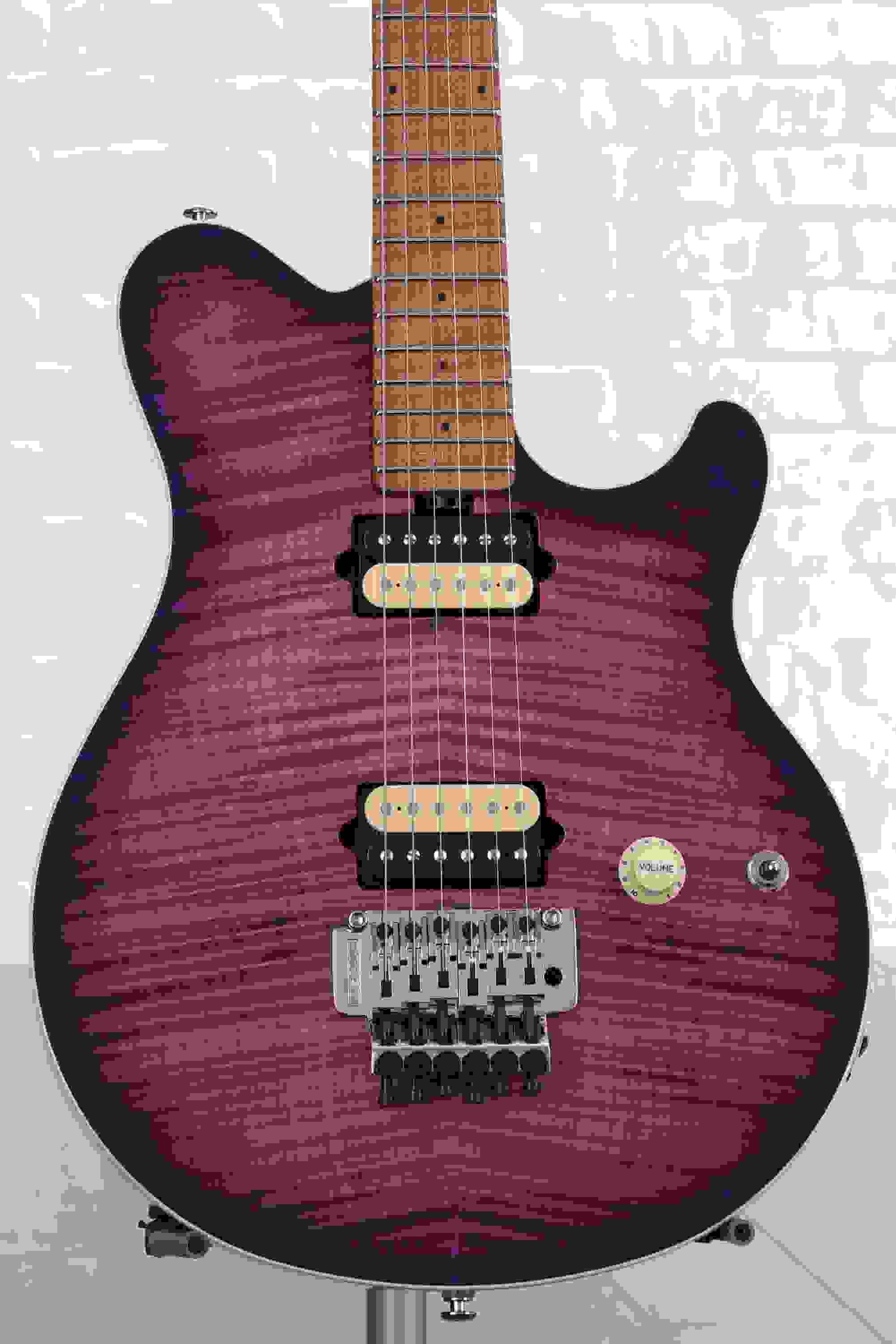 Ernie Ball Music Man Axis Electric Guitar - Olallieberry Flame | Sweetwater