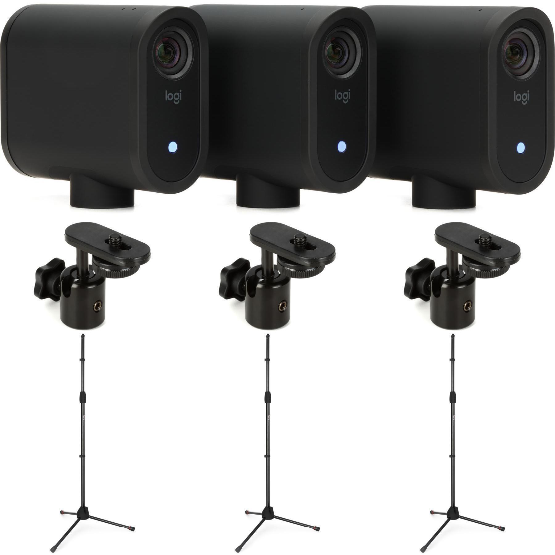 Logitech Mevo Start Camera with Stands and Adapters Kit | Sweetwater