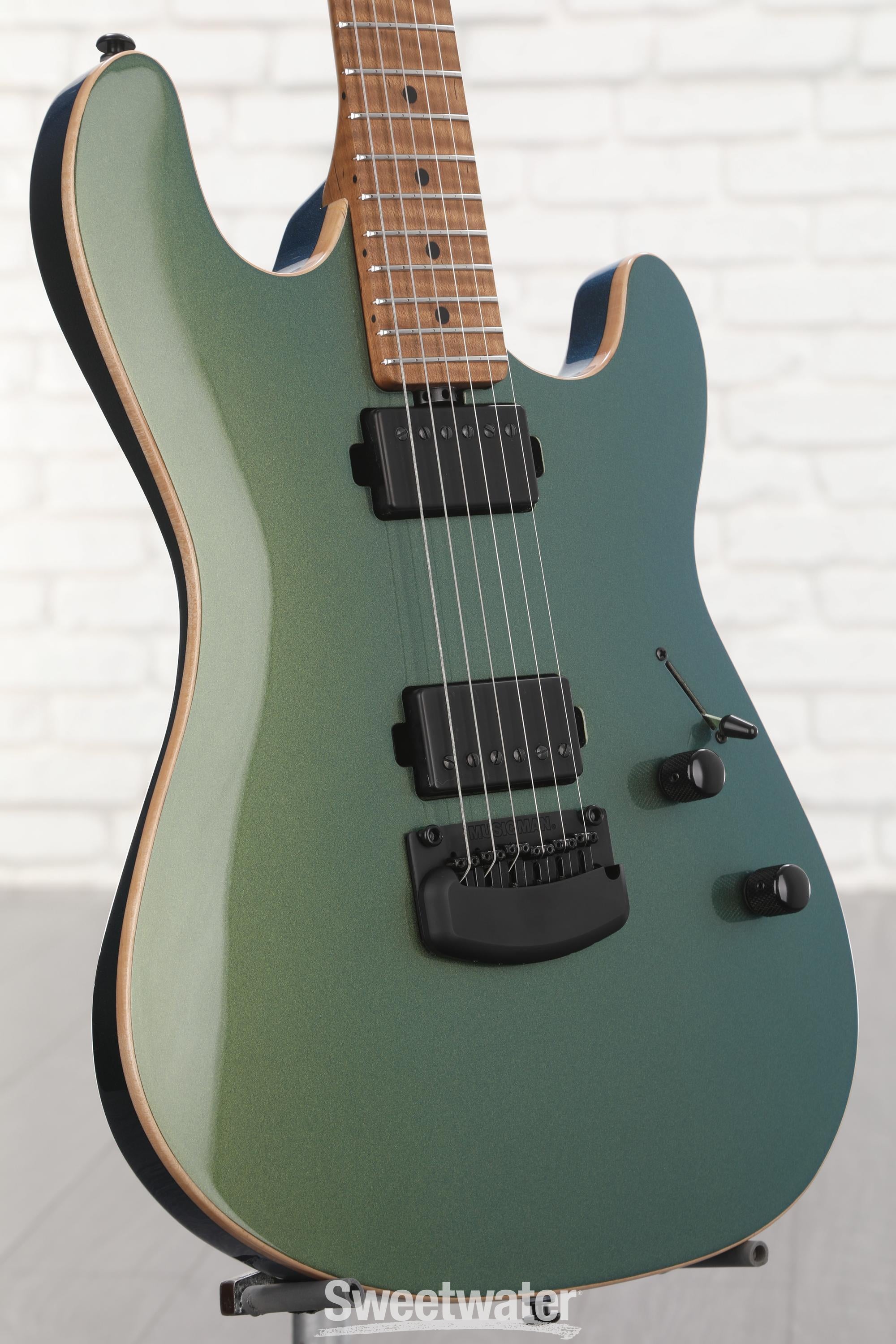 Ernie Ball Music Man Sabre Electric Guitar - Emerald Iris, Sweetwater ...
